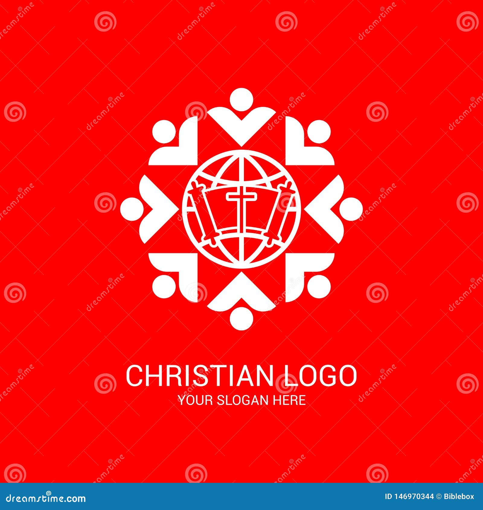 Logo Depicting Unity, Community, Help and Support Stock Vector ...