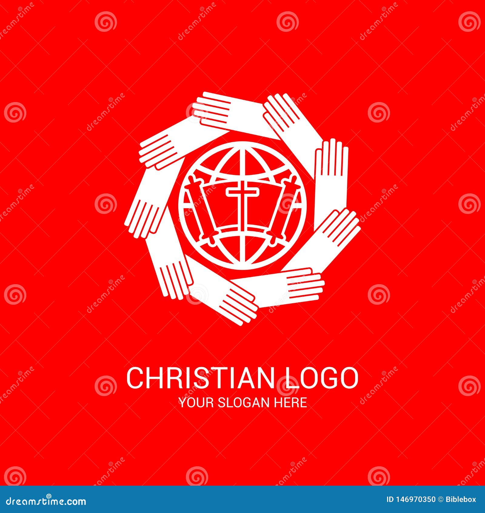 Logo Depicting Unity, Community, Help and Support Stock Vector ...