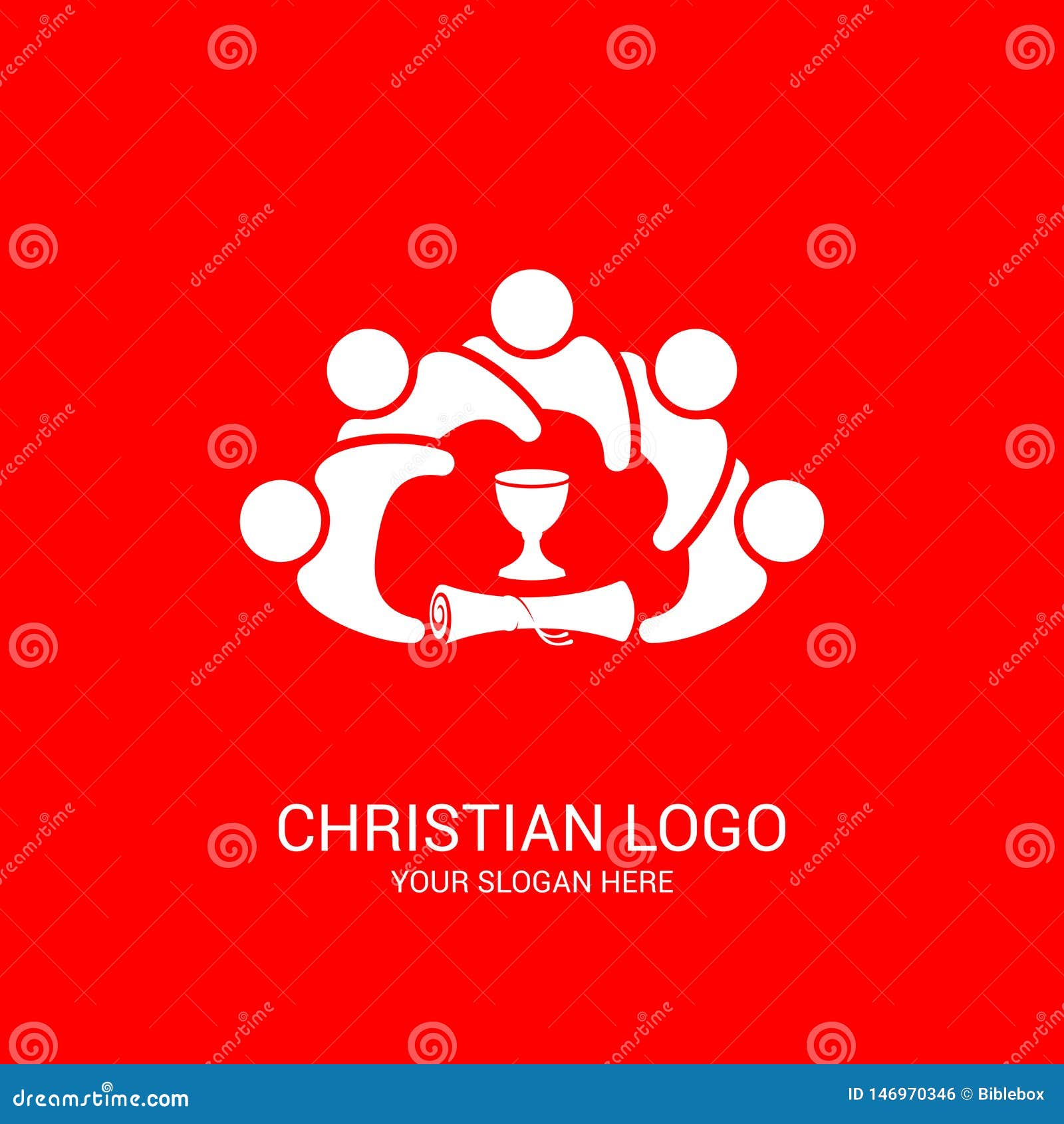 Logo Depicting Unity, Community, Help and Support Stock Vector ...