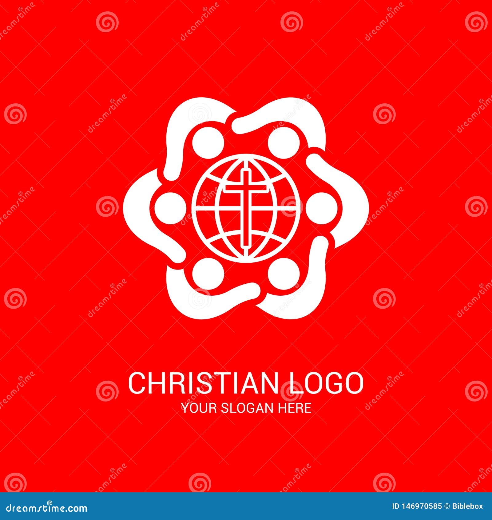 Logo Depicting Unity, Community, Help and Support Stock Vector ...