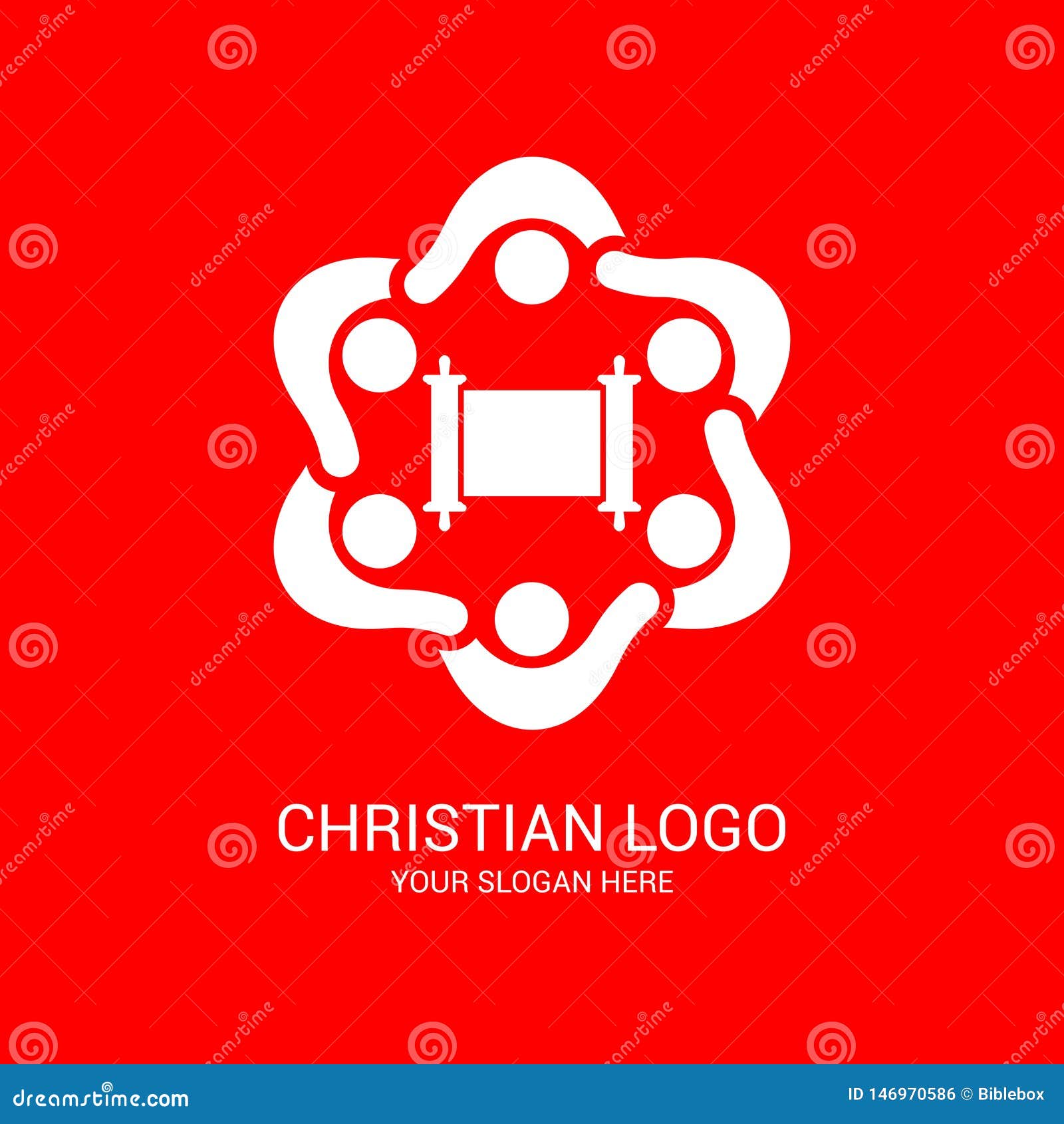 Logo Depicting Unity, Community, Help and Support Stock Vector ...