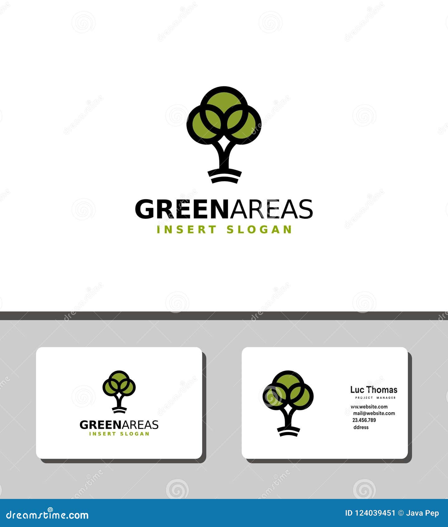 Logo des espaces verts illustration stock. Illustration du vert - 124039451