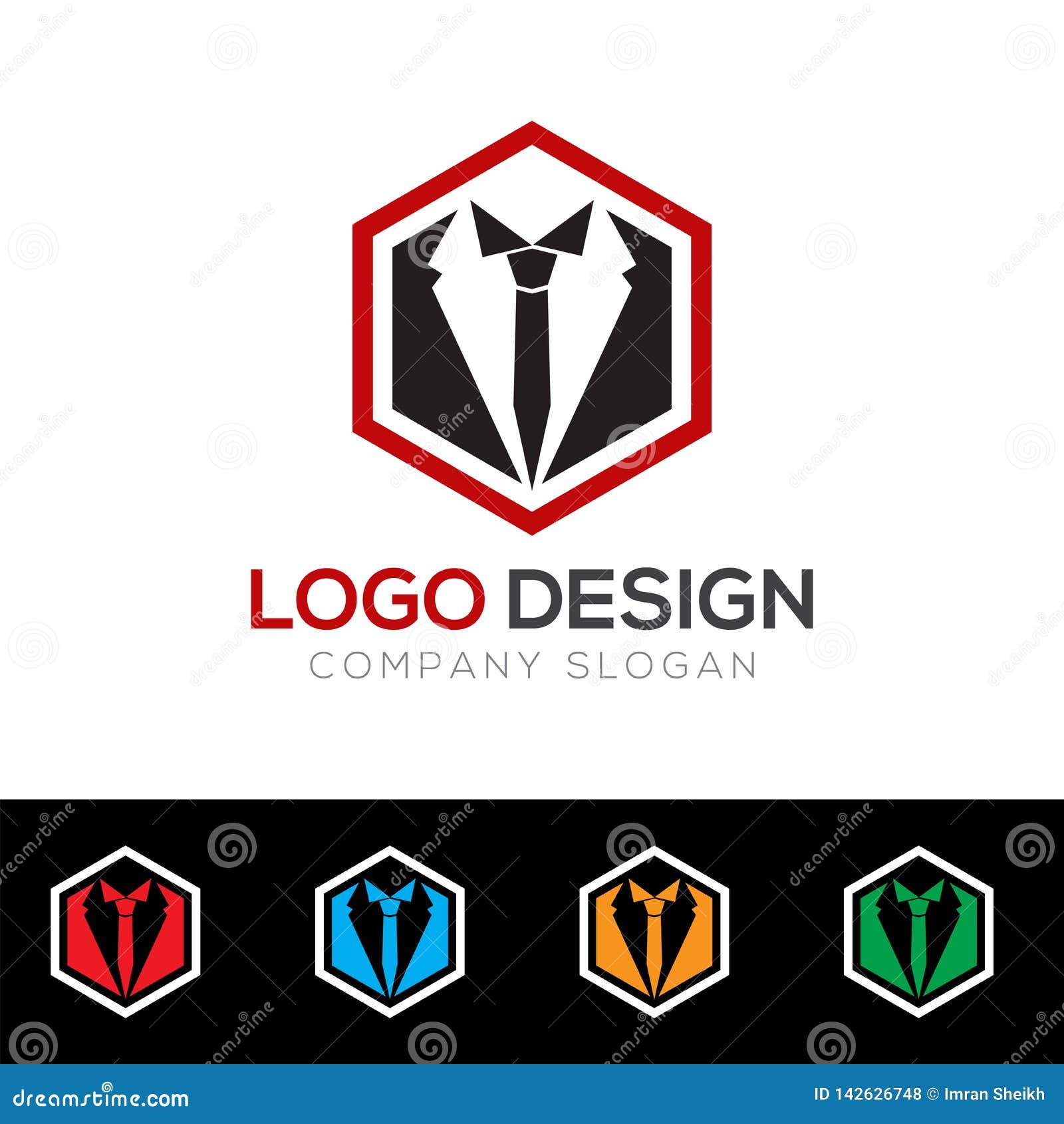 Business Man Tie Suit Logo Design Stock Vector - Illustration of suit ...