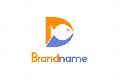 Letter D fish logo design stock vector. Illustration of initial - 231306737