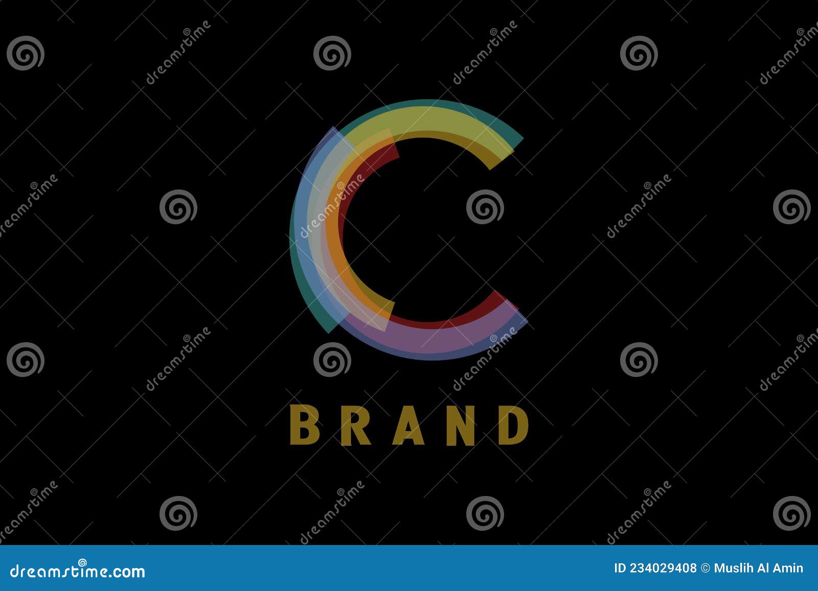Colorful letter c logo stock vector. Illustration of corporate - 234029408