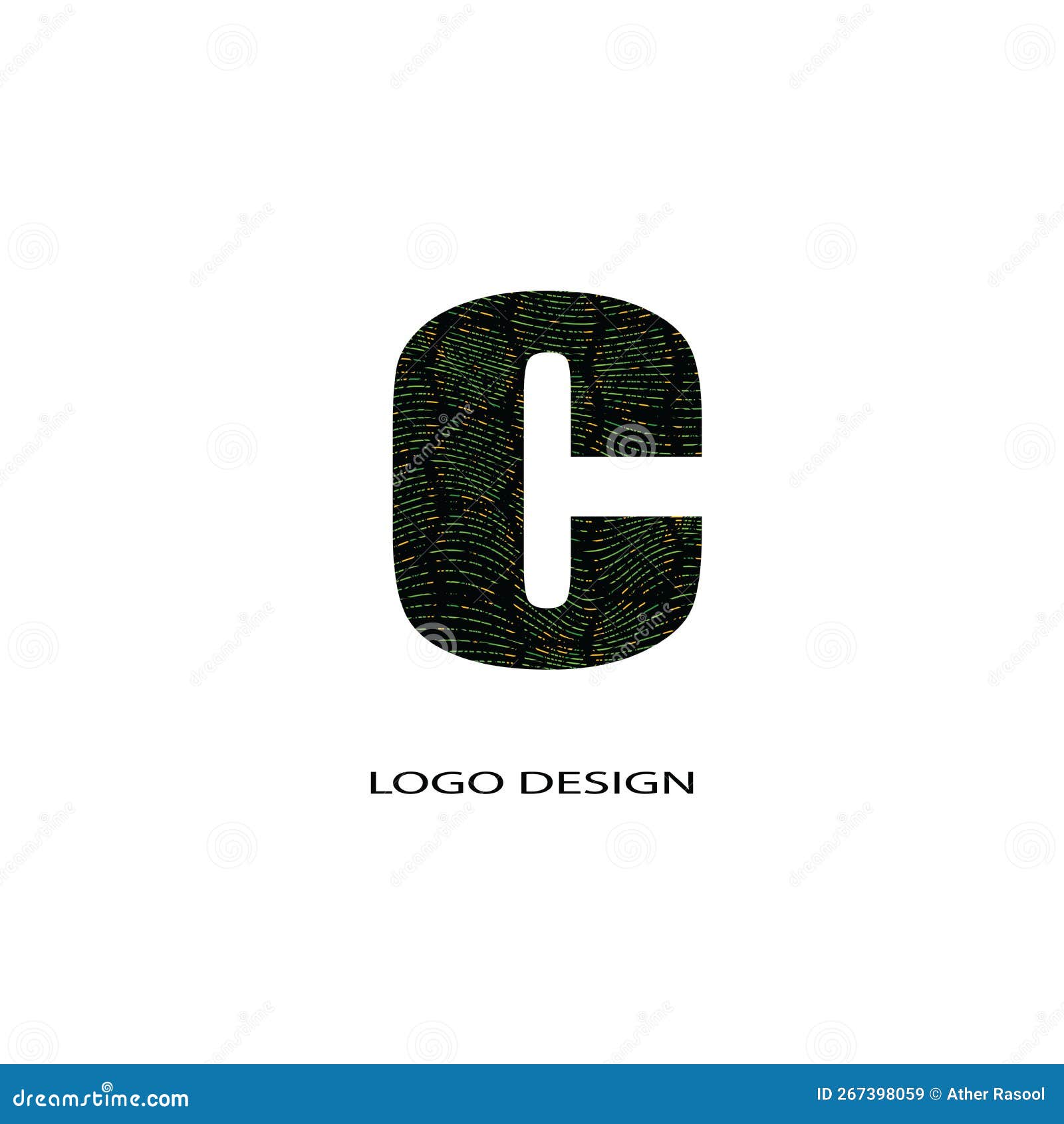 C Later Logo Template for All, Later Logo Design Vector Template Stock ...