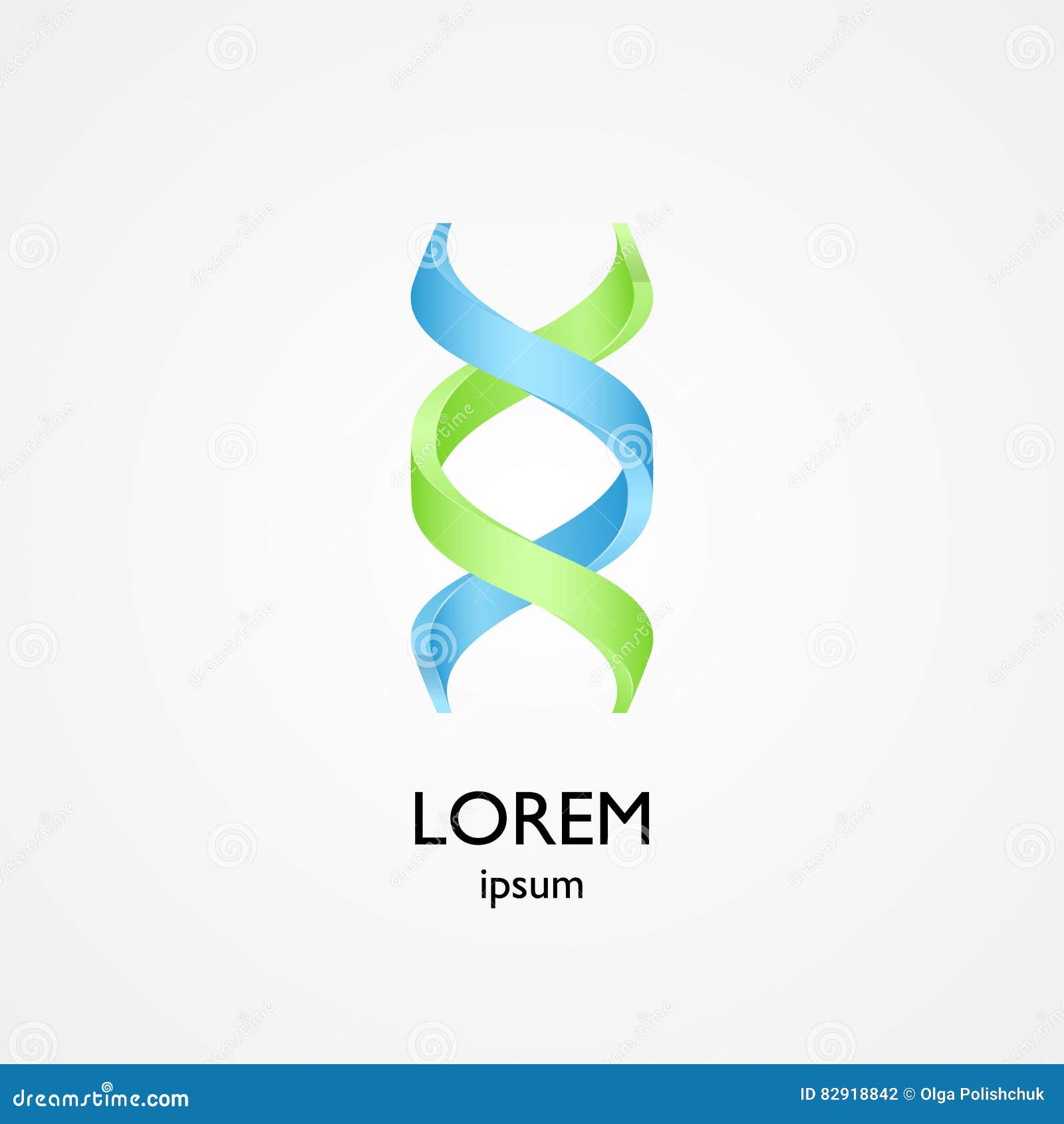 Logo Design, Abstract Logo, DNA Symbol Stock Illustration ...