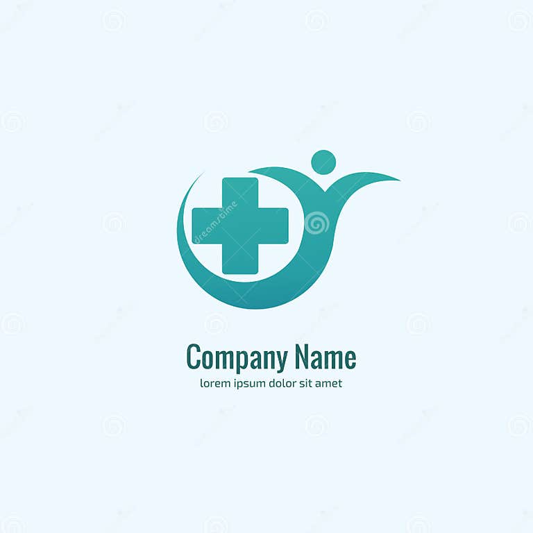 Logo Design Abstract Medical Vector Template Illustration Design Of