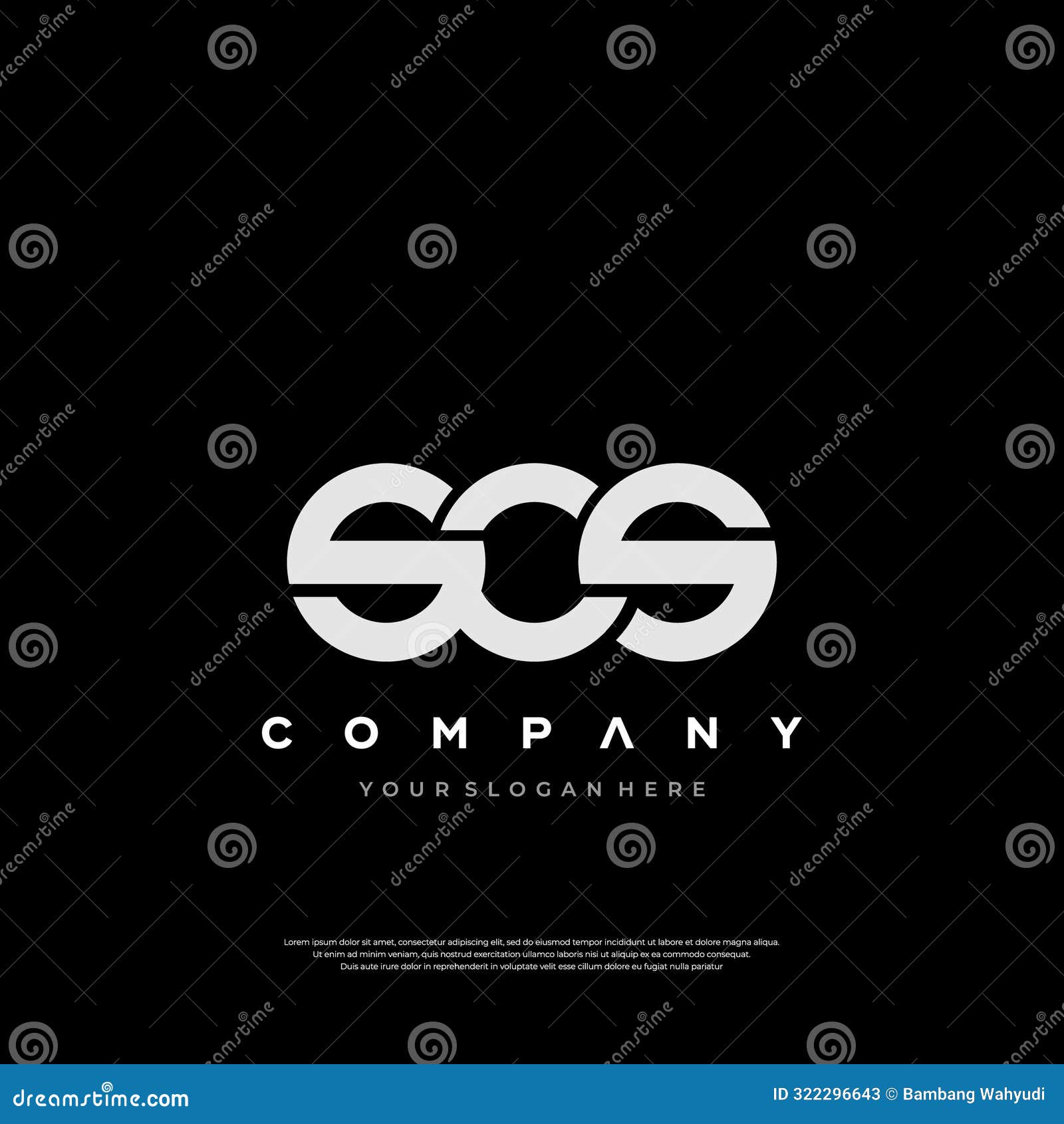 Logo Design Abstract Template Initial Letter SOS Element with Geometry ...