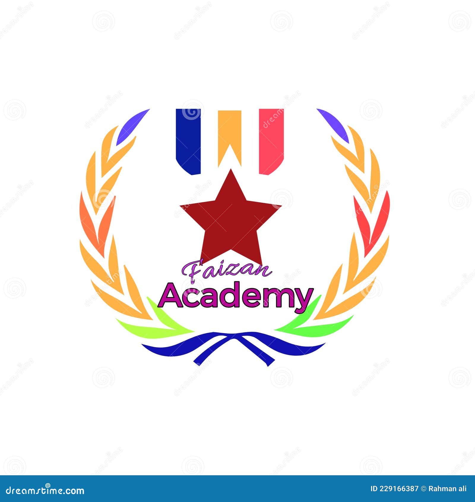 A logo design of academy. stock illustration. Illustration of diagram ...