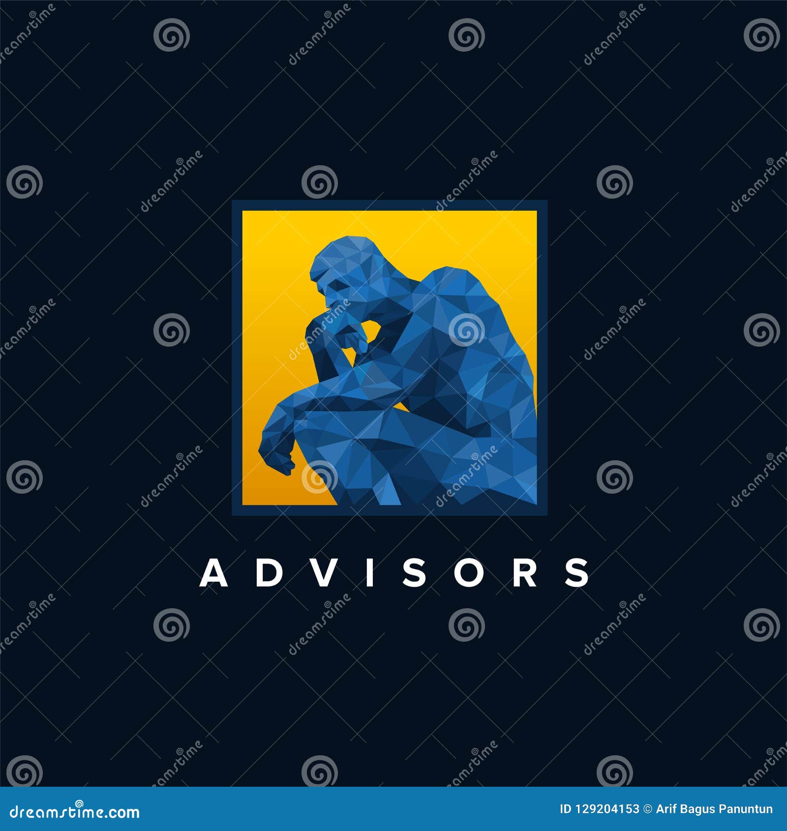 Logo Design Advisor with People Sitting Stock Illustration ...