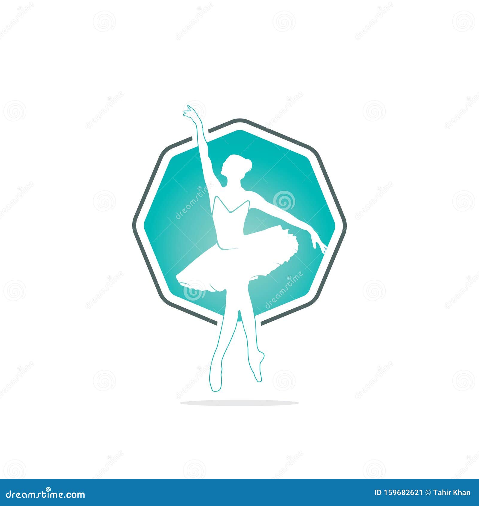 Ballet dancer logo design. stock illustration. Illustration of learning ...