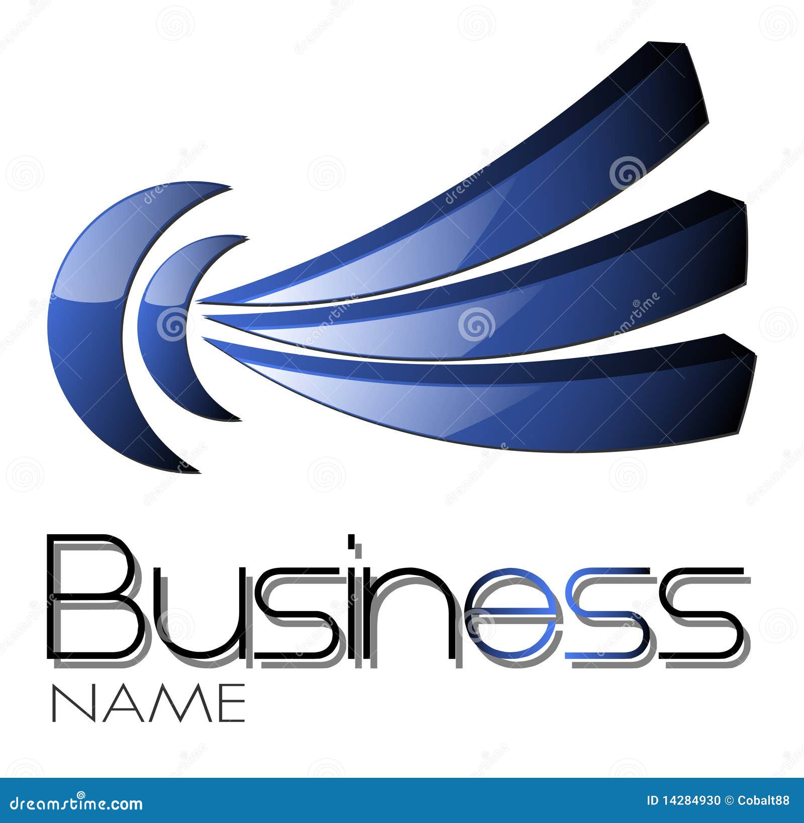 Logo design blue stock vector. Illustration of symbol - 14284930