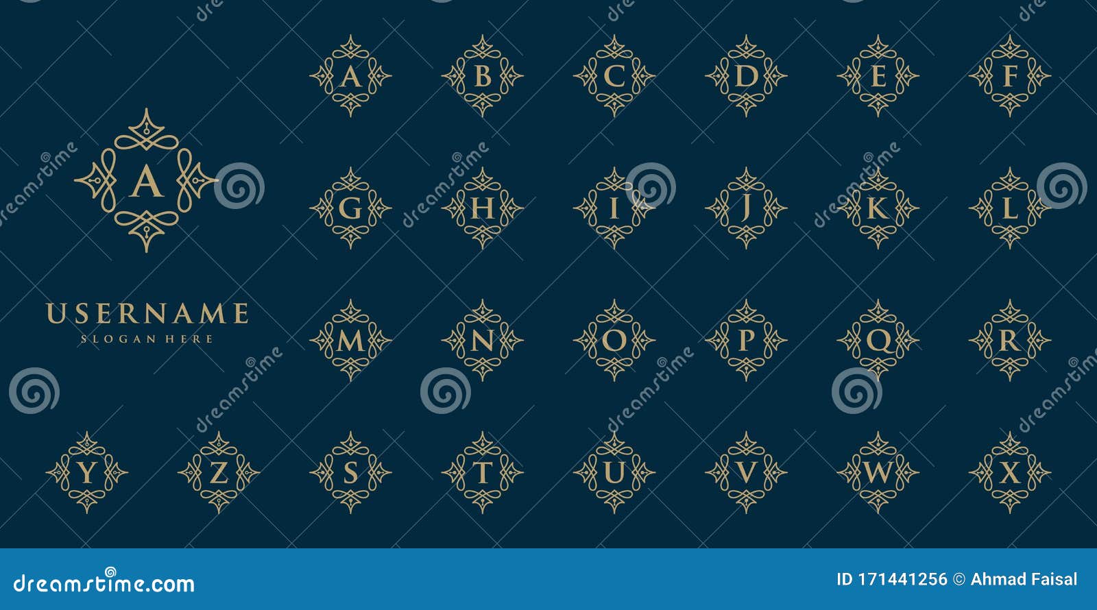 Boutique Logo Design Initials Alphabet Vector Illustration ...