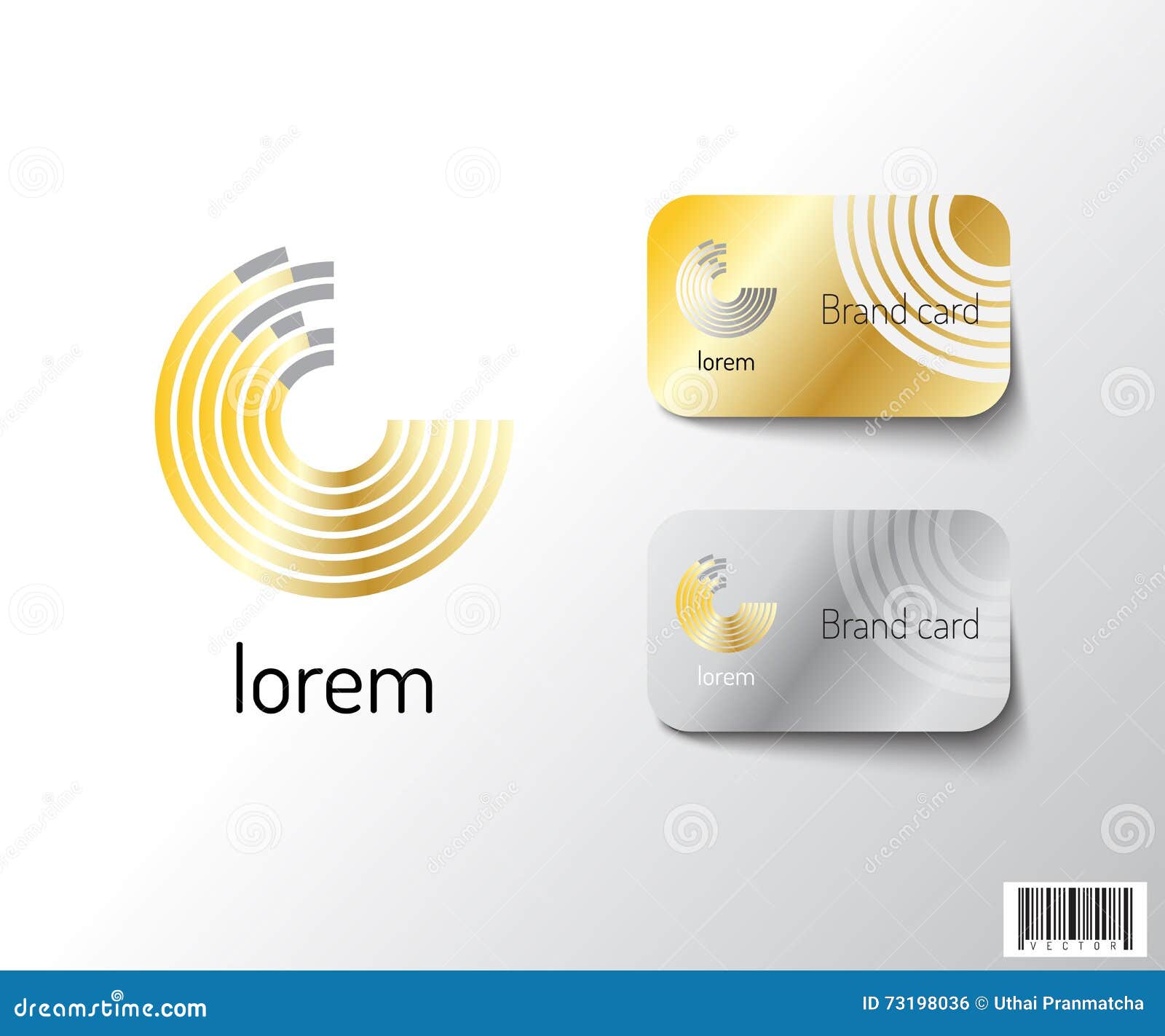 Logo Design, Brand Card Template Stock Vector - Illustration of circle ...