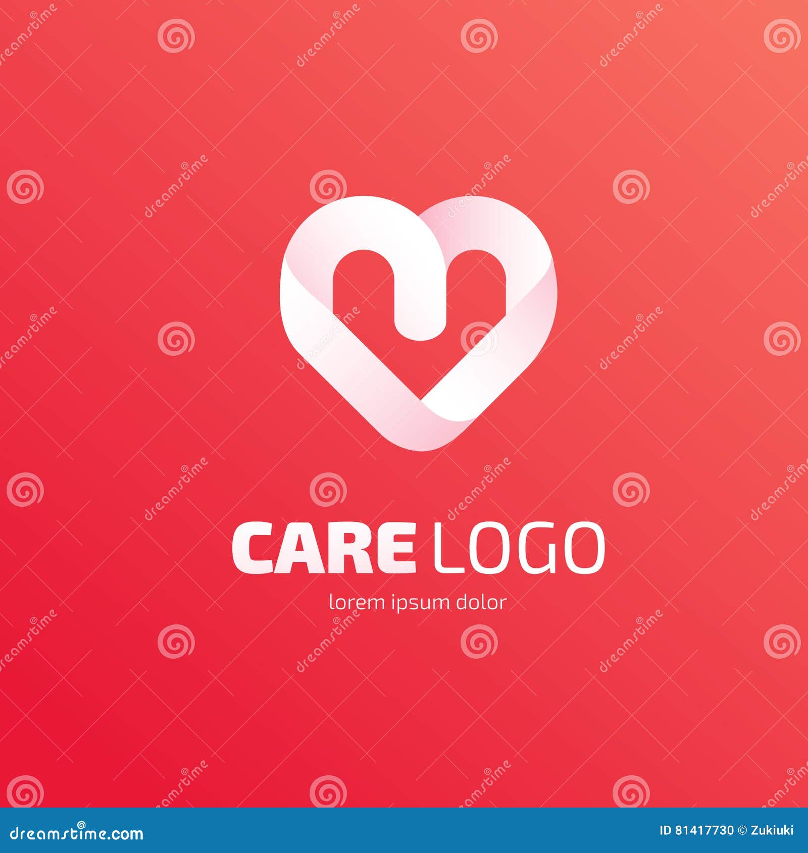 Logo Design Care Vector Template Stock Vector - Illustration of ...