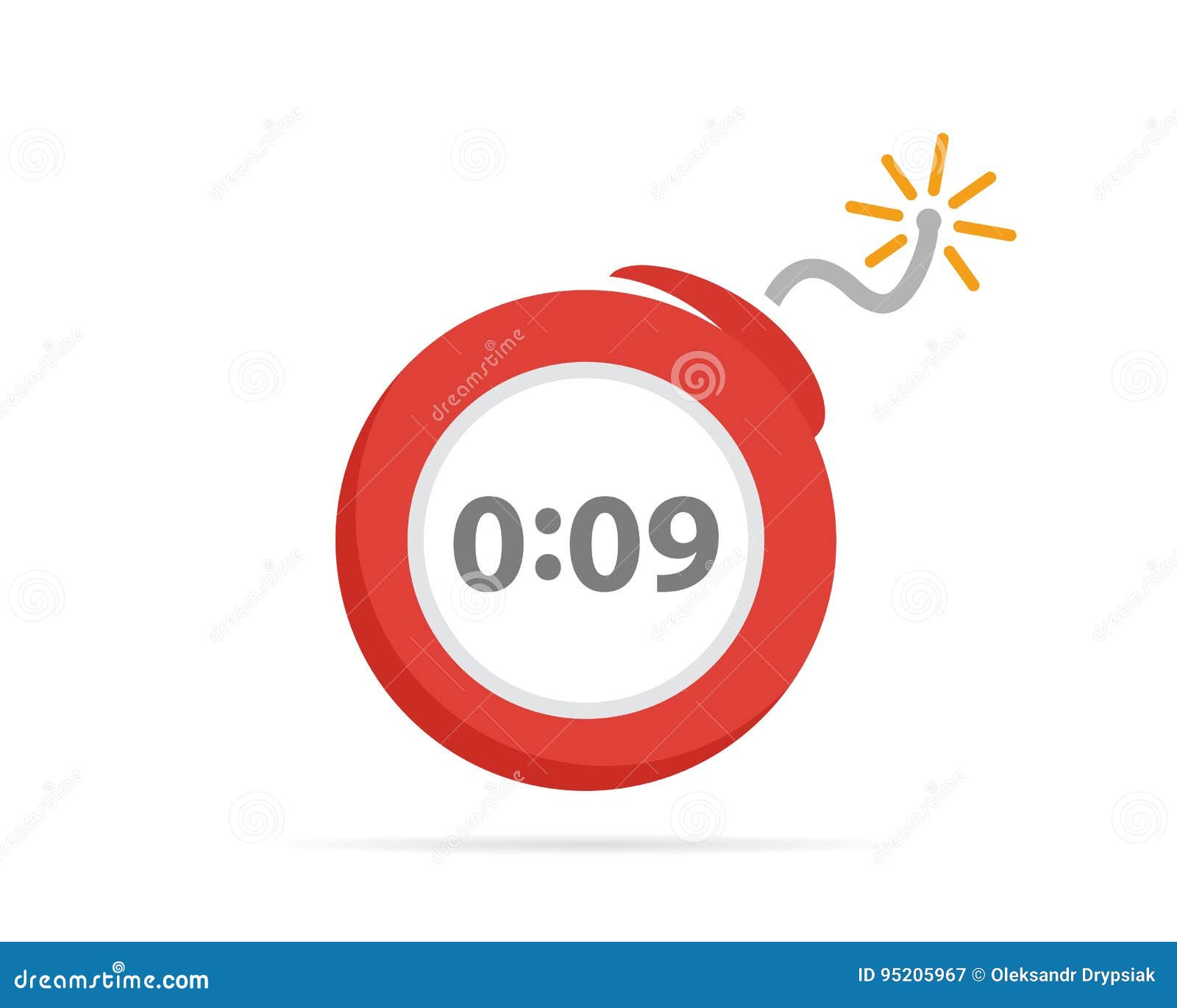 Logo Design Combination of a Timer and Bomb. Timer and Bomb Symbol or ...