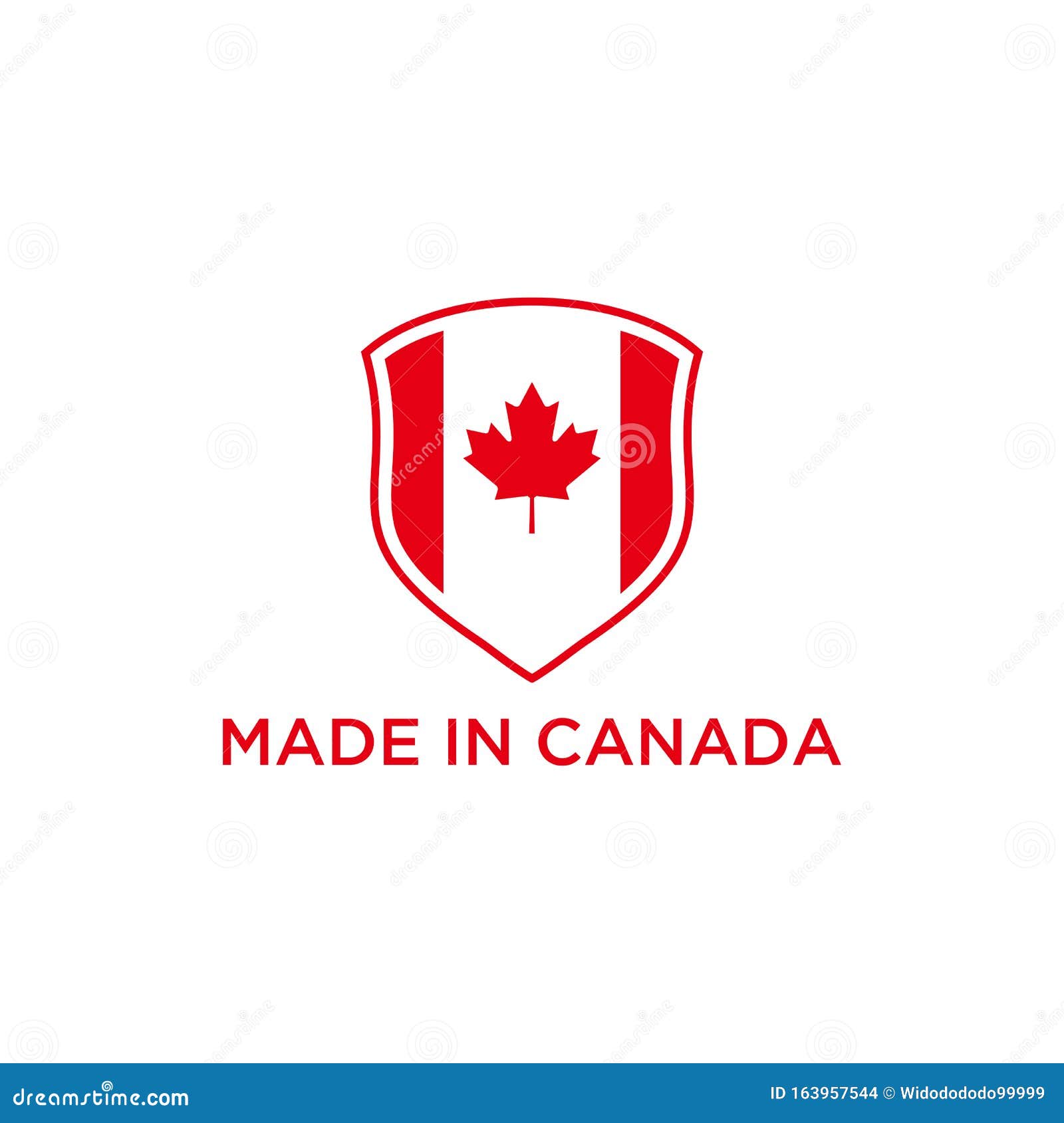 Logo Design Concept Made in Canada Stock Vector - Illustration of ...