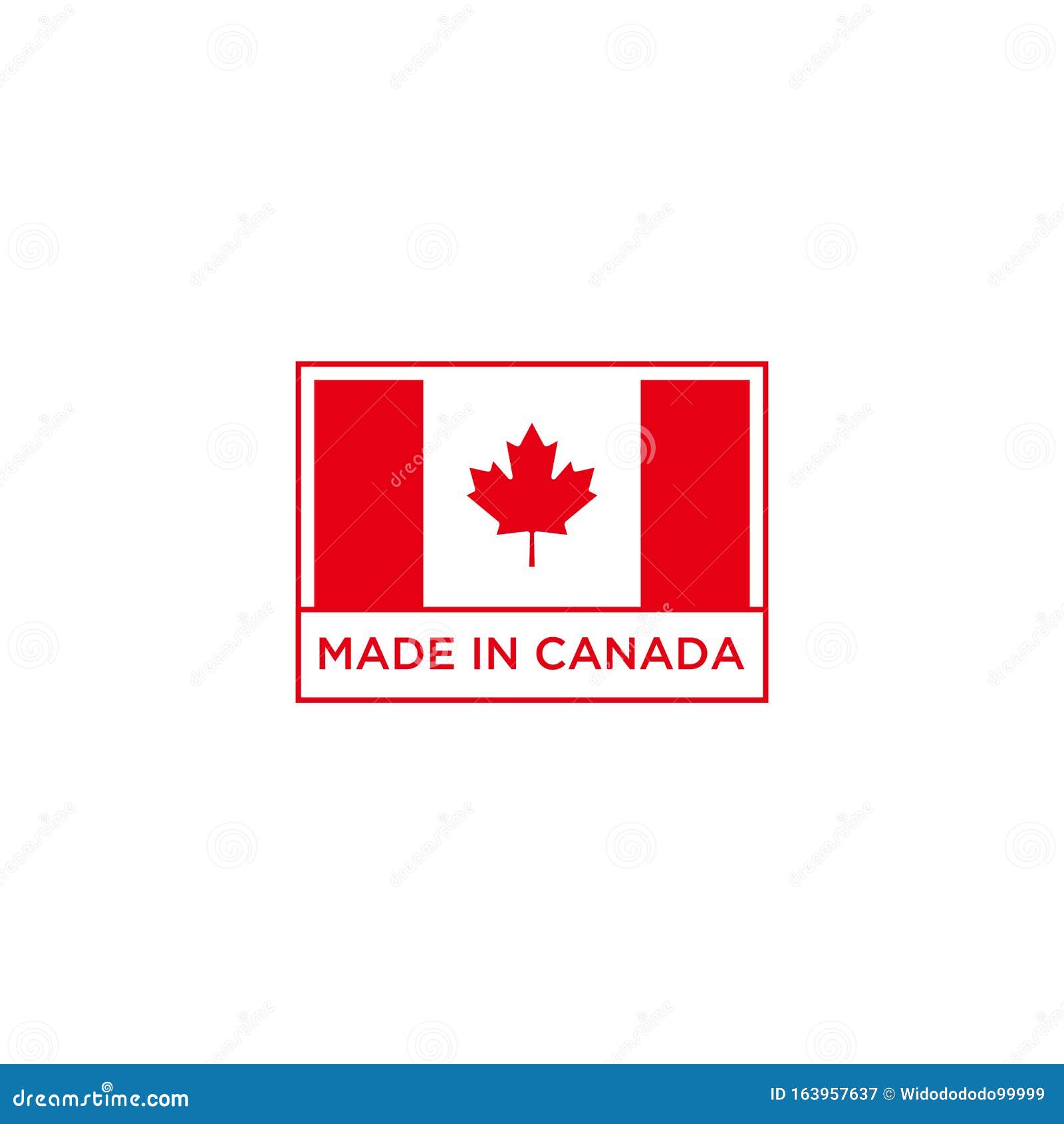 Logo Design Concept Made in Canada Stock Vector - Illustration of ...