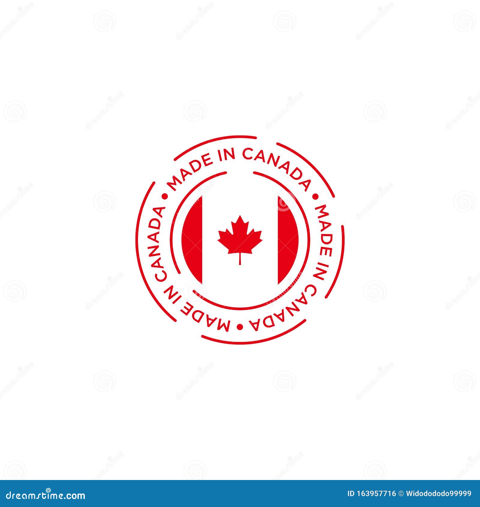 Logo Design Concept Made in Canada Stock Vector - Illustration of ...