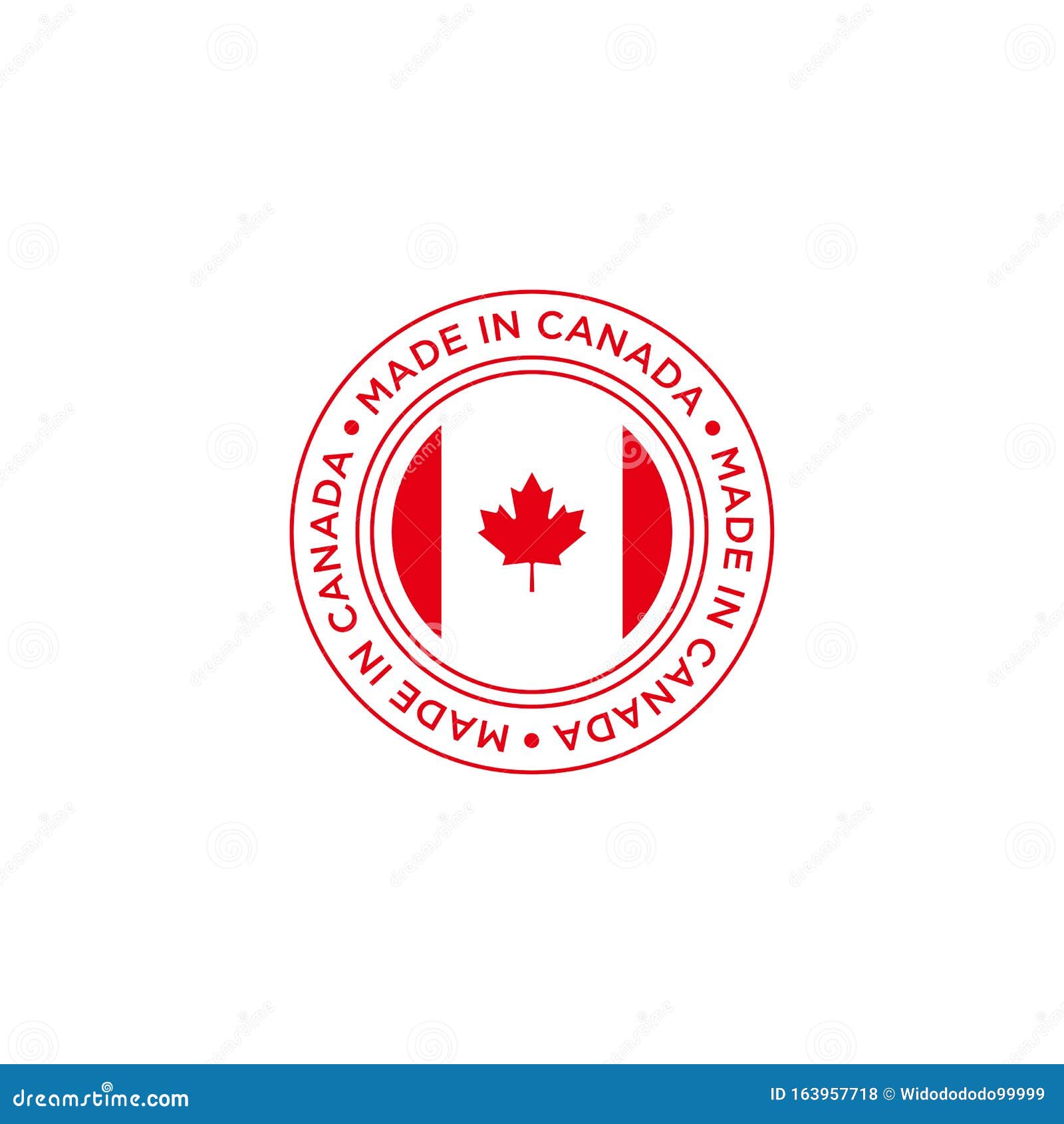 Logo Design Concept Made in Canada Stock Vector - Illustration of ...