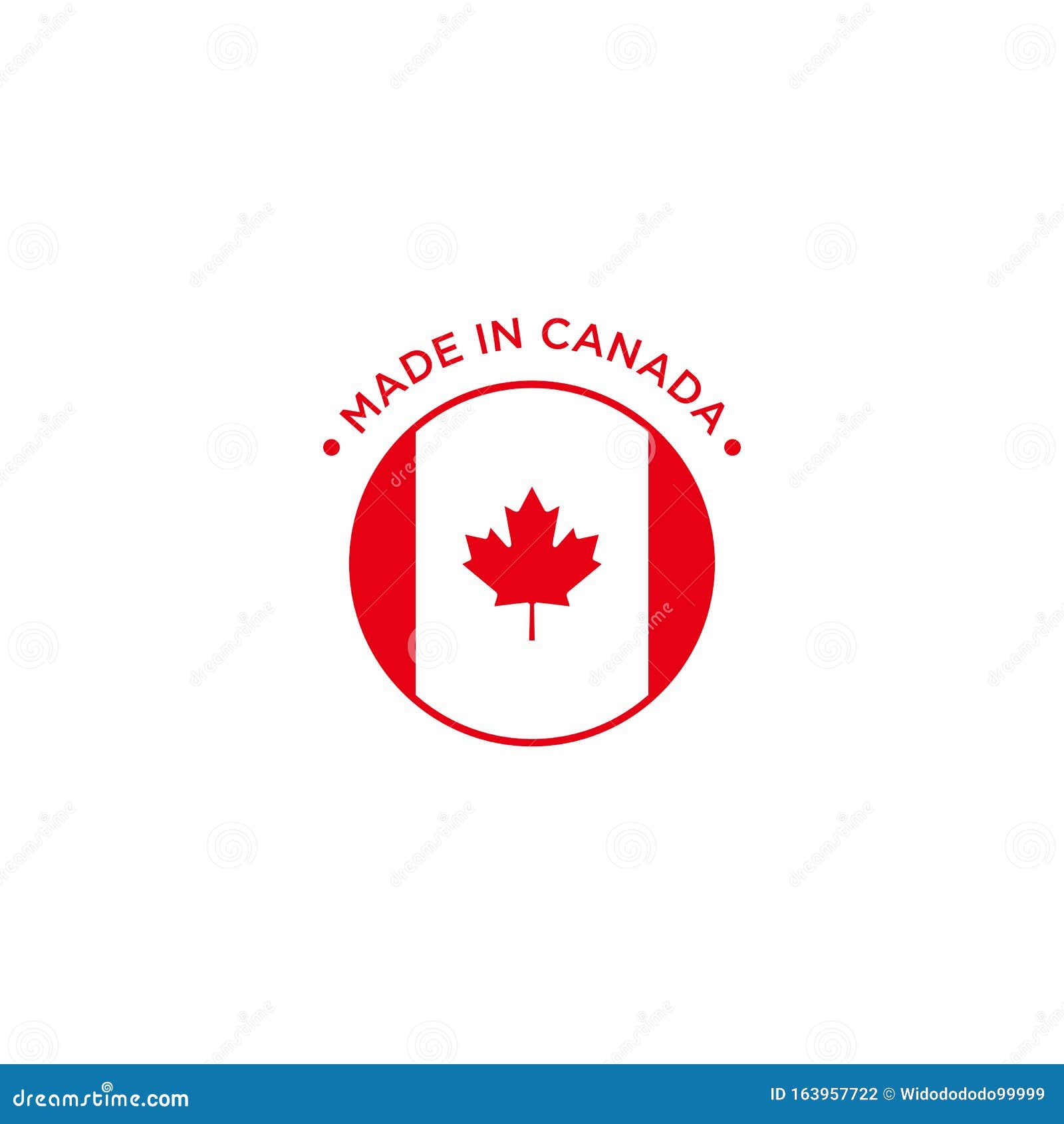 Logo Design Concept Made in Canada Stock Vector - Illustration of ...