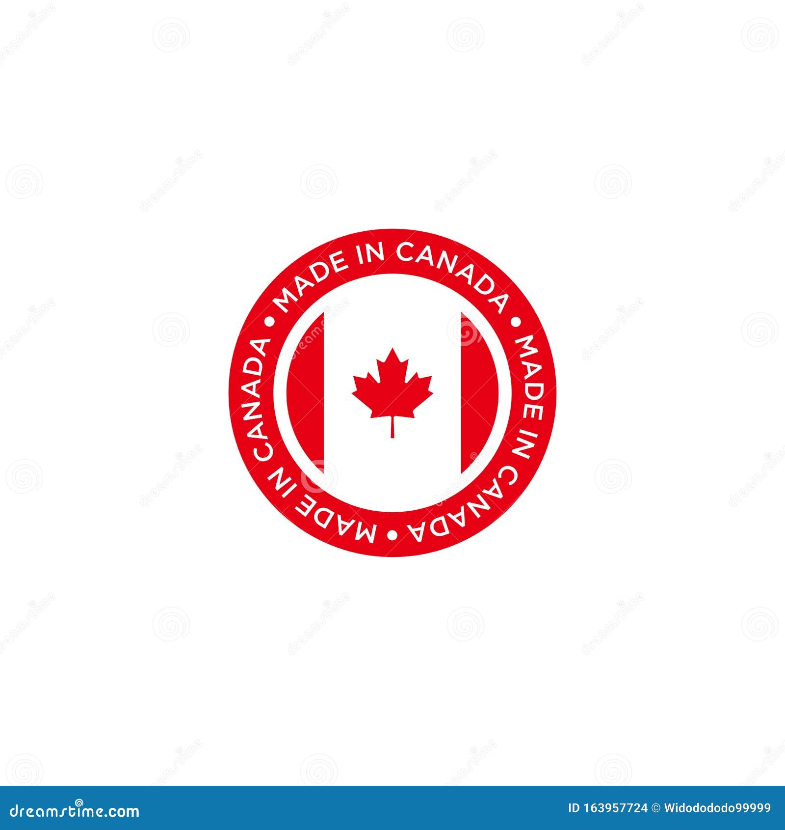 Logo Design Concept Made in Canada Stock Vector - Illustration of ...