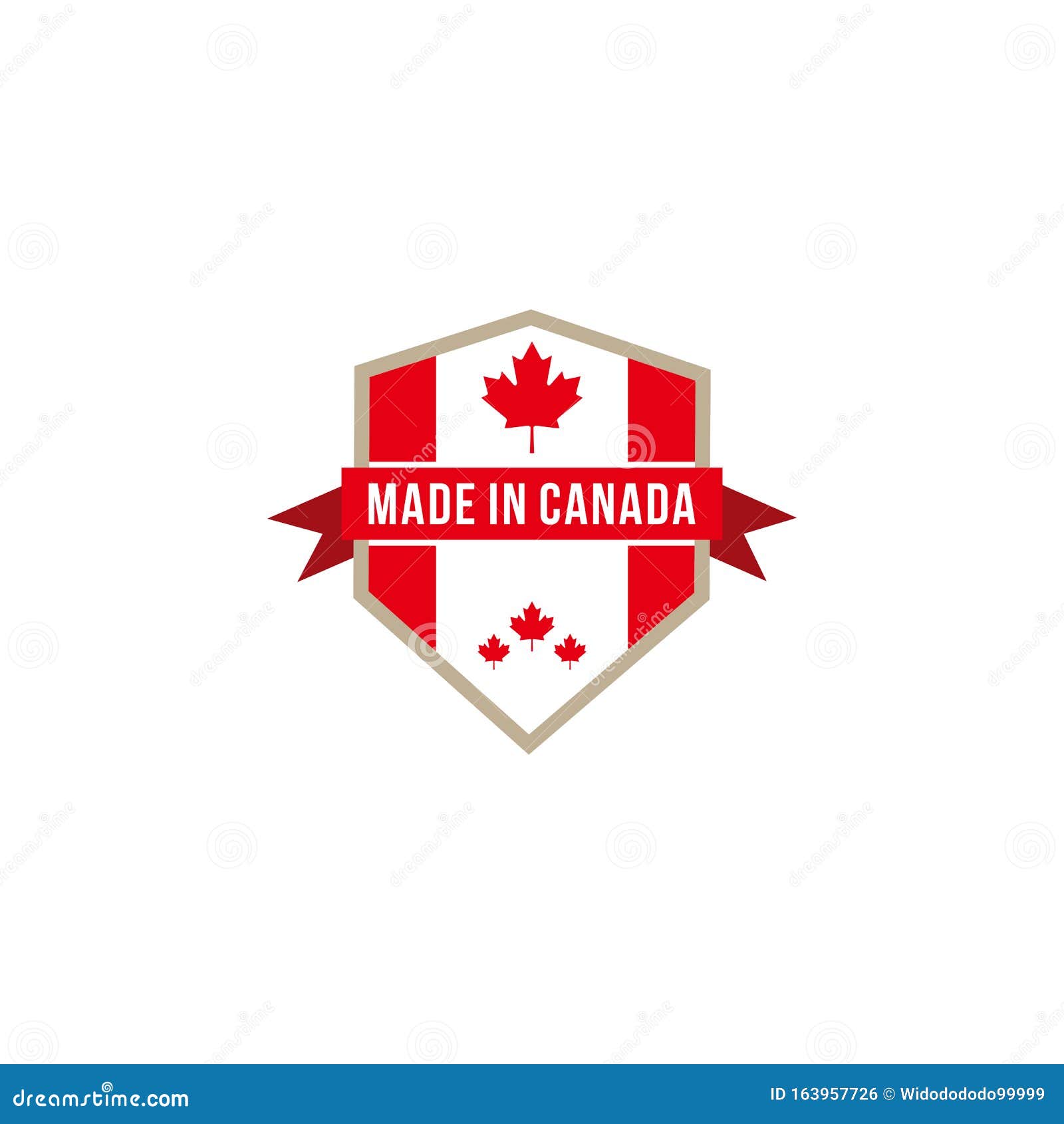 Logo Design Concept Made in Canada Stock Vector - Illustration of ...
