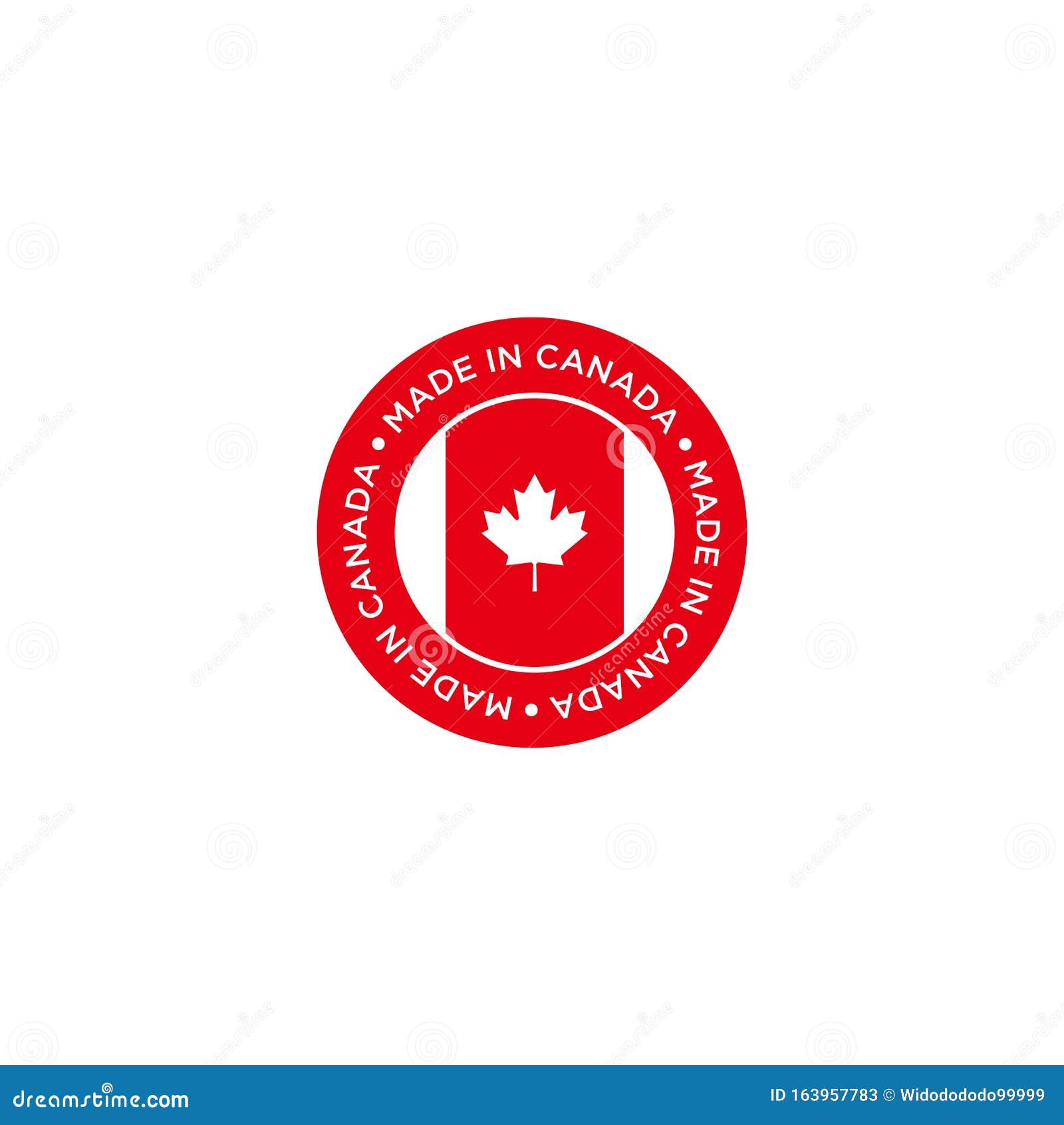 Logo Design Concept Made in Canada Stock Vector - Illustration of ...