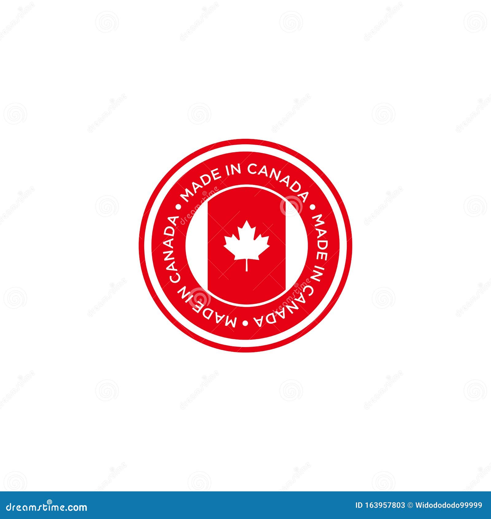 Logo Design Concept Made in Canada Stock Vector - Illustration of ...