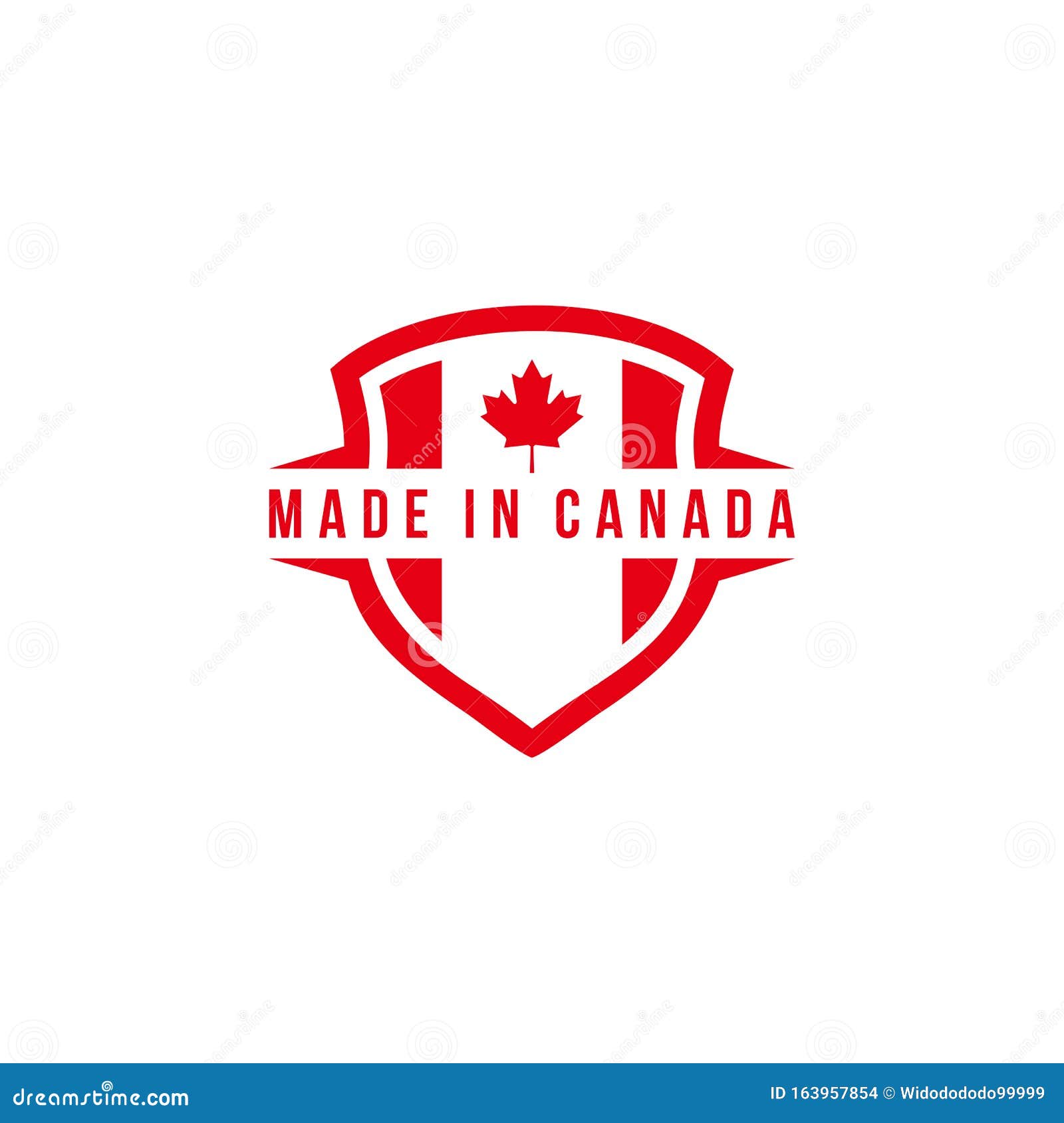 Logo Design Concept Made in Canada Stock Vector - Illustration of ...