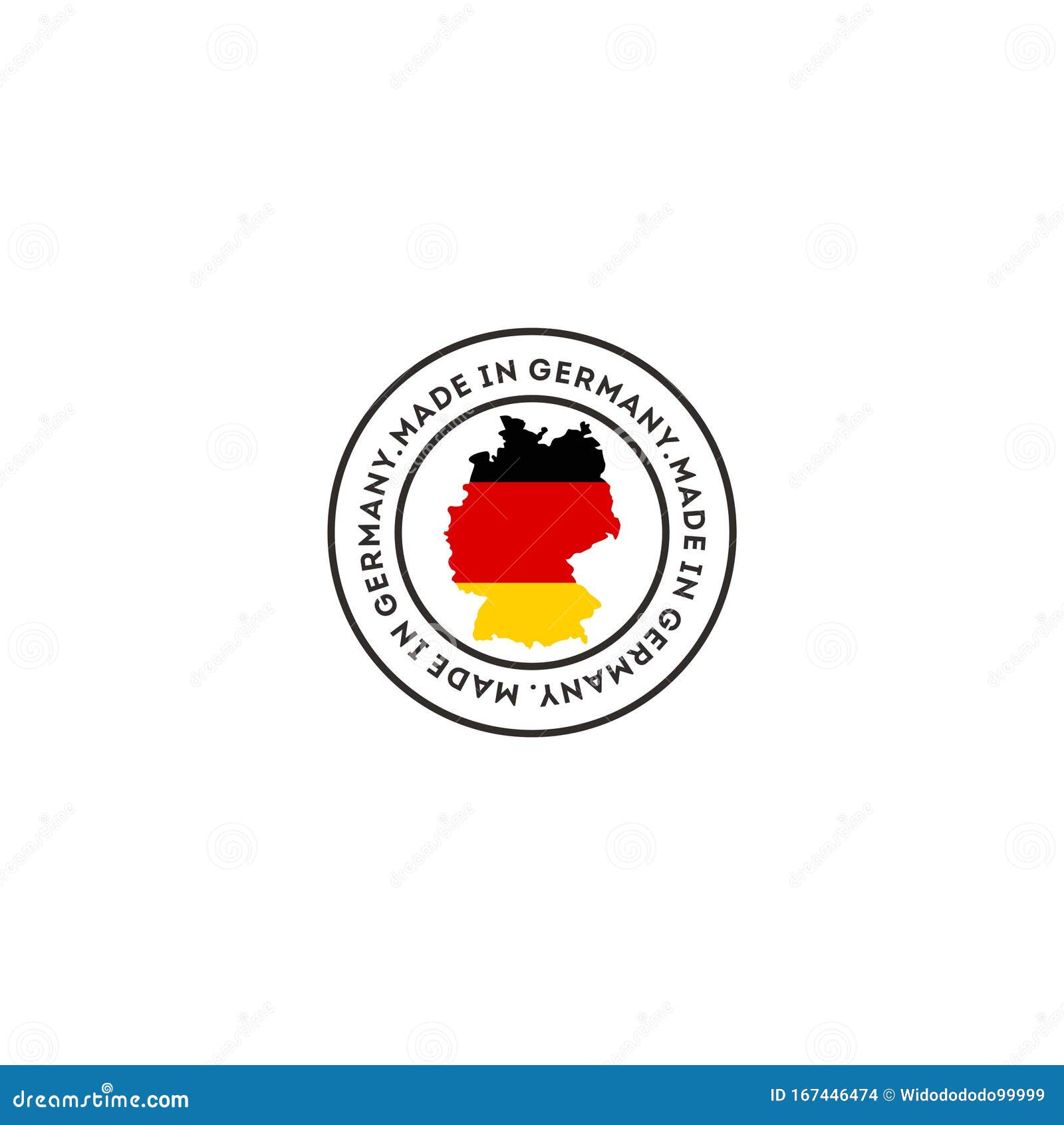 Logo Design Concept Made in Germany Vector Stock Vector - Illustration ...