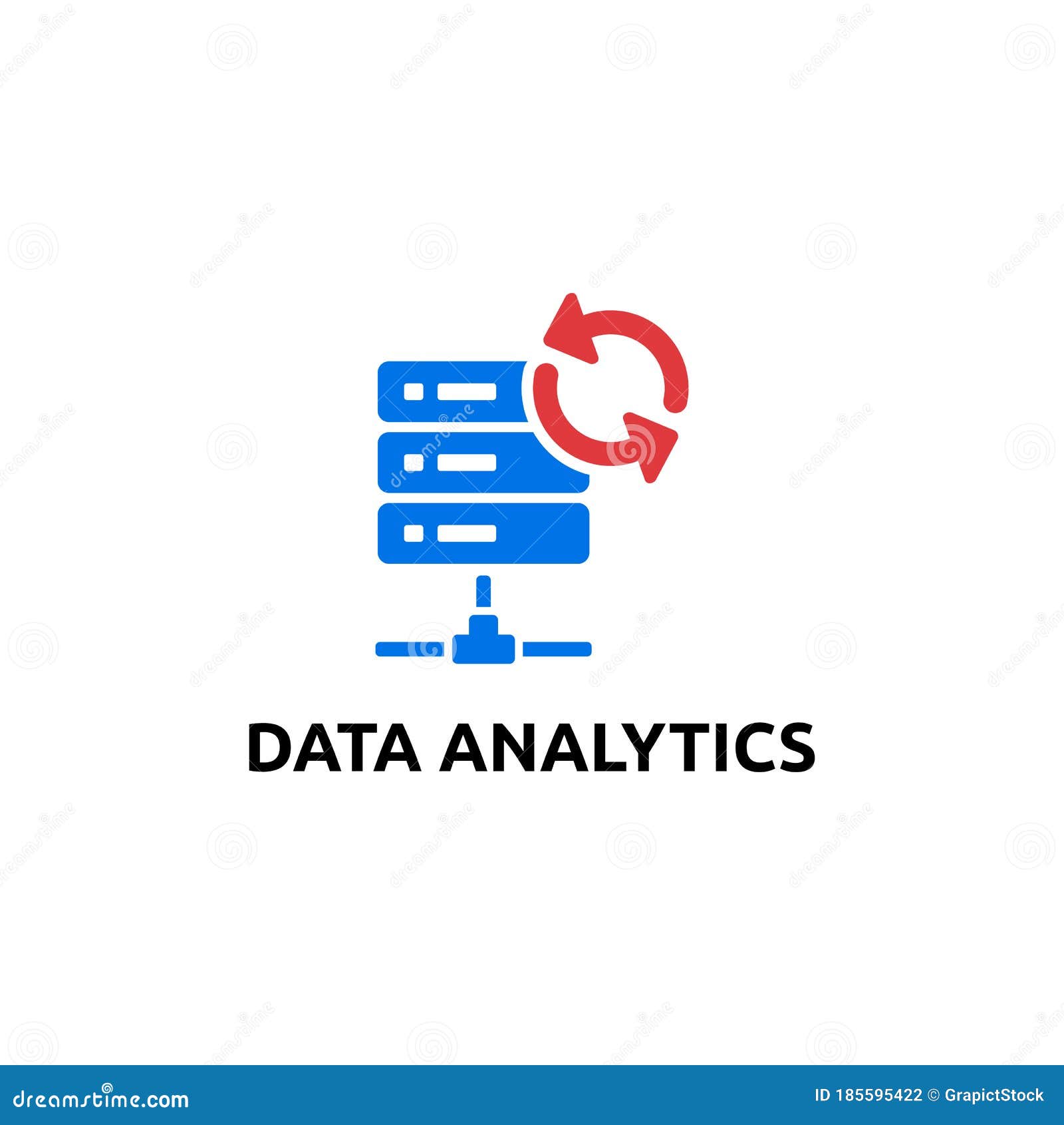 Server Logo Design Template. Big Data Logo Concept. Data Center Symbol ...