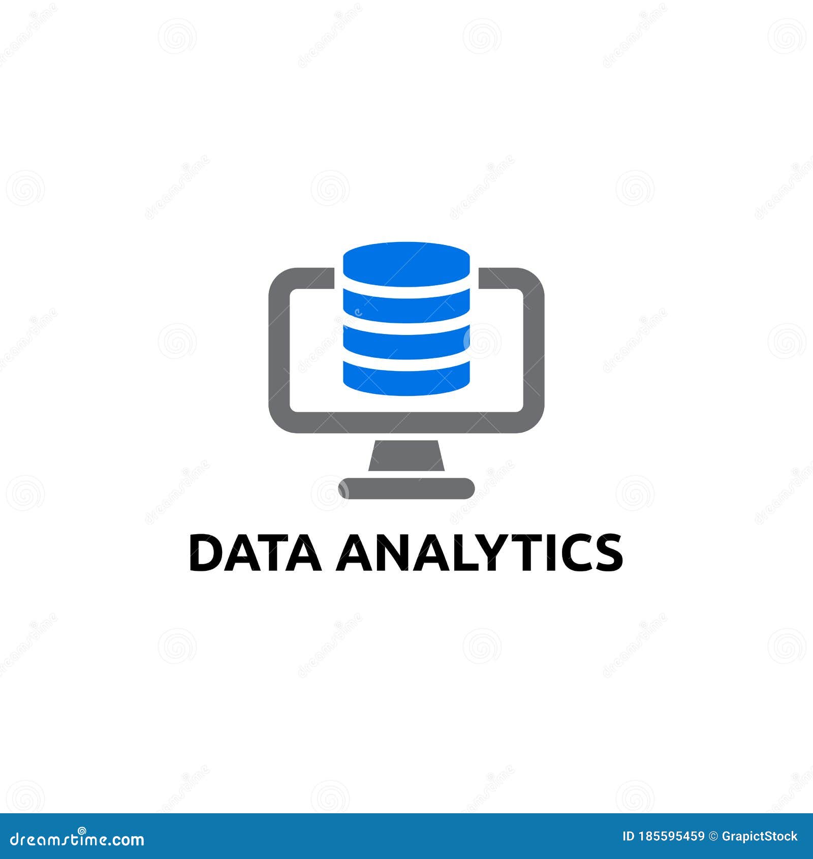 Logo Design Concept Related To Computing, Analytic or Data Processing ...