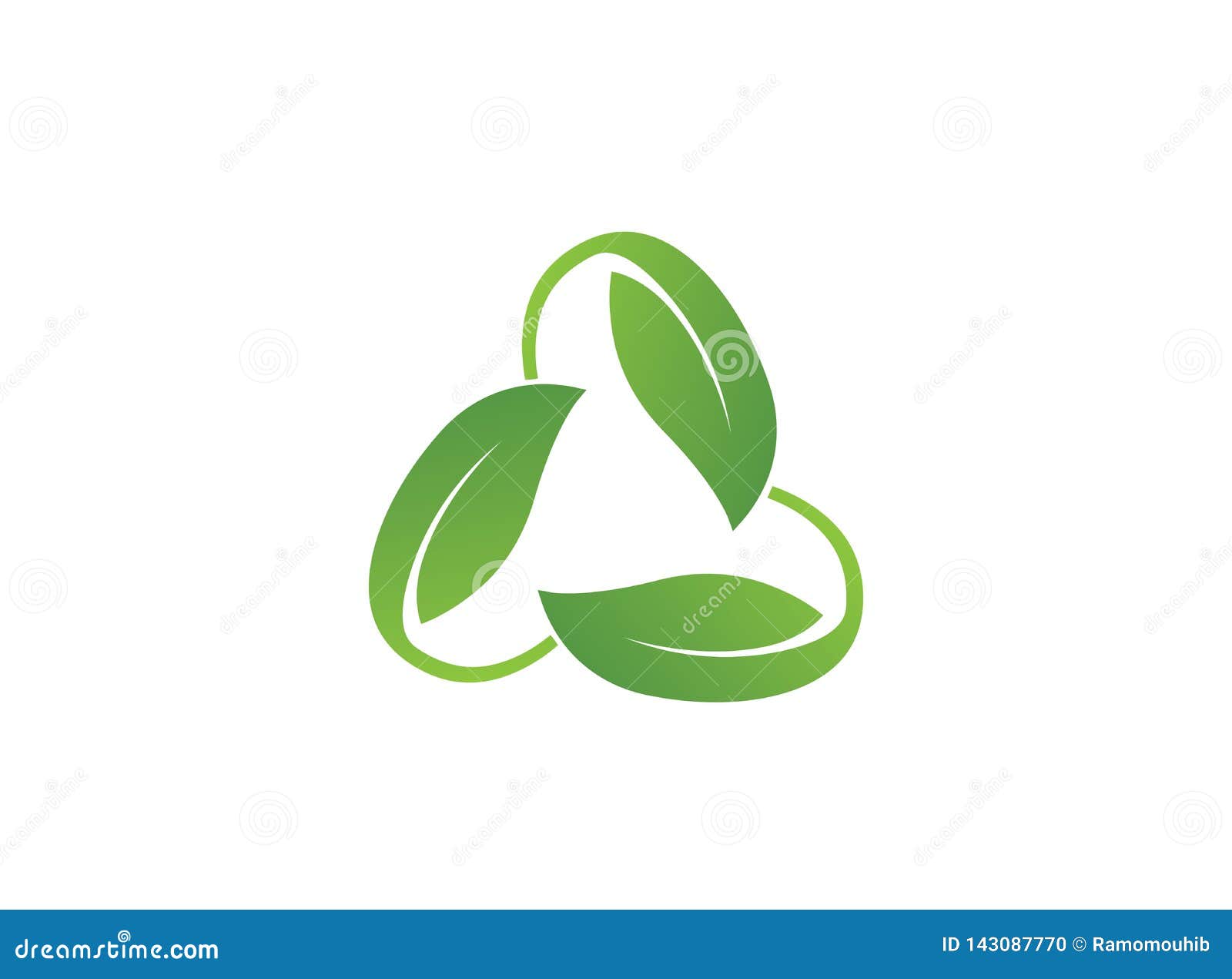 Logo Design Concept Related To Ecology and Recycle with Text Stock ...