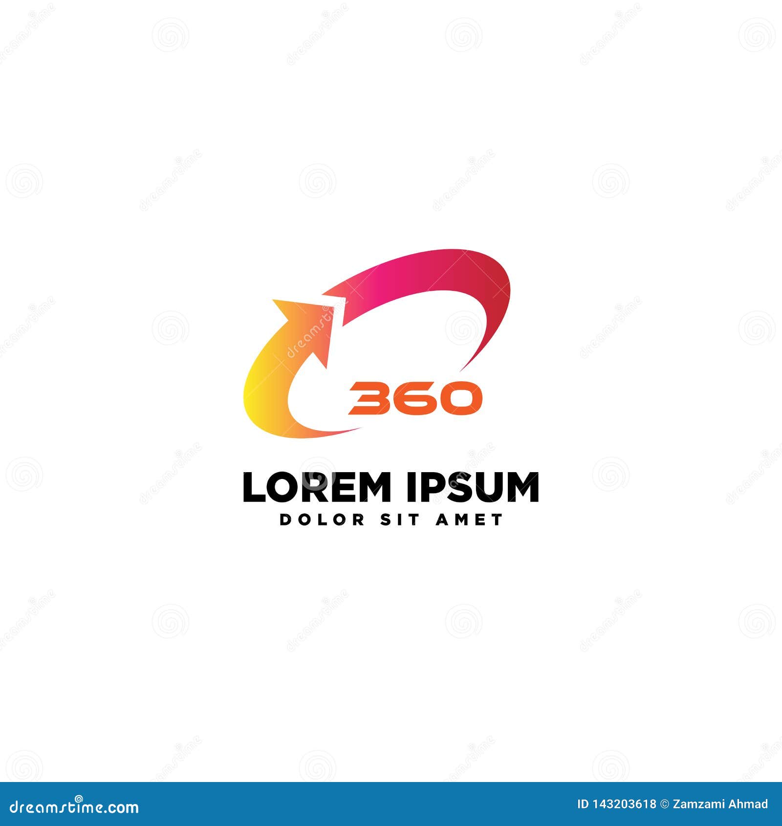 360 Logo Design Concept for Web, App, Other Stock Vector - Illustration ...