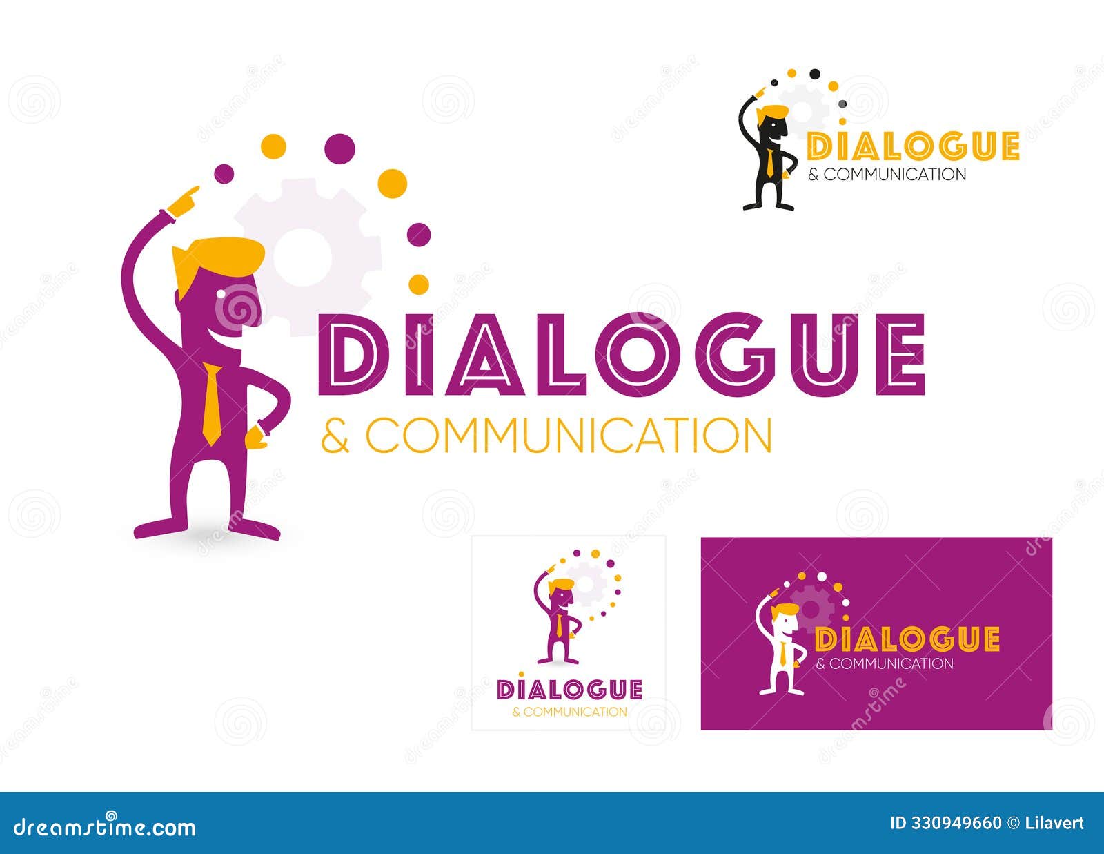 Logo Design Creative Business Dialogue & Communication, Technology ...