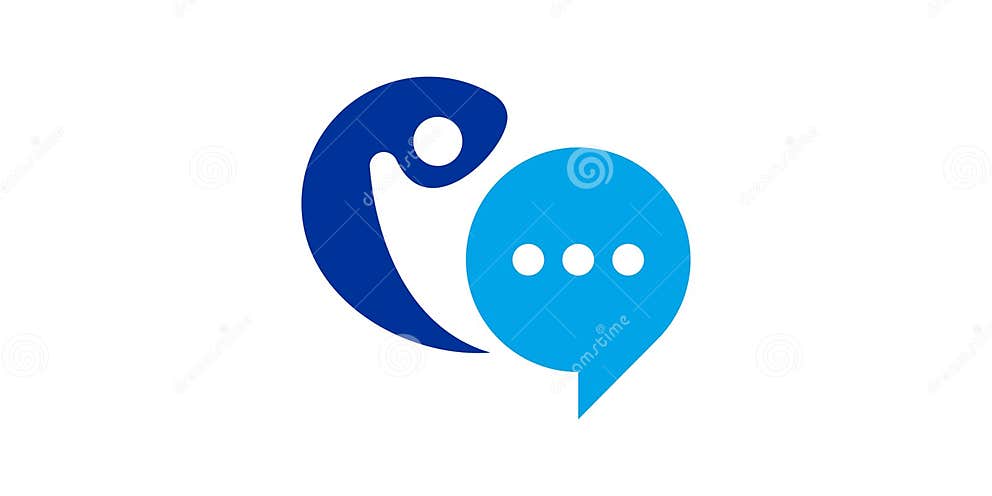Logo Design Creative People Chat, Communication, Talk, Technology, Logo ...