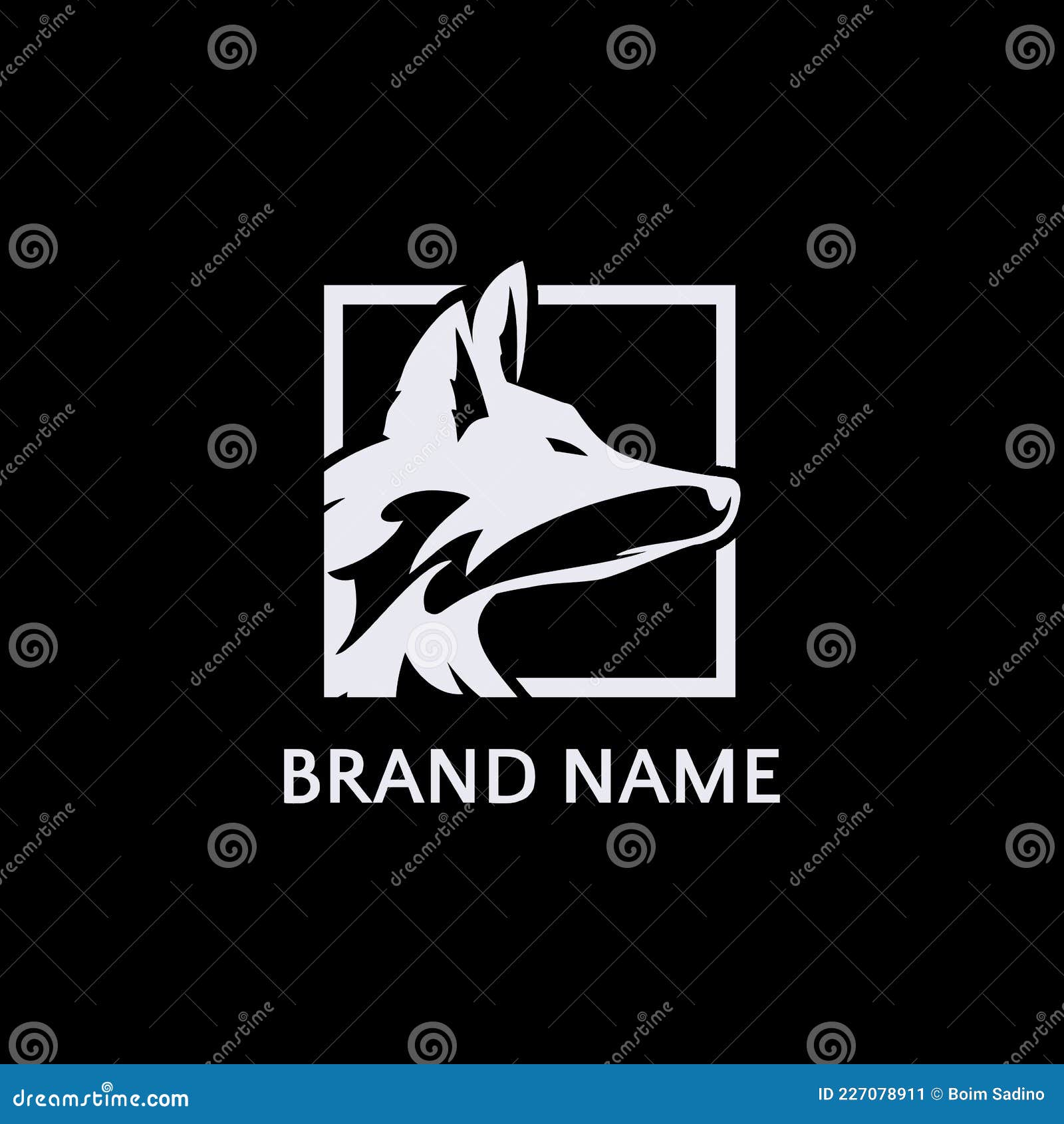 Basic RGB DOG or fox stock vector. Illustration of presentation - 227078911