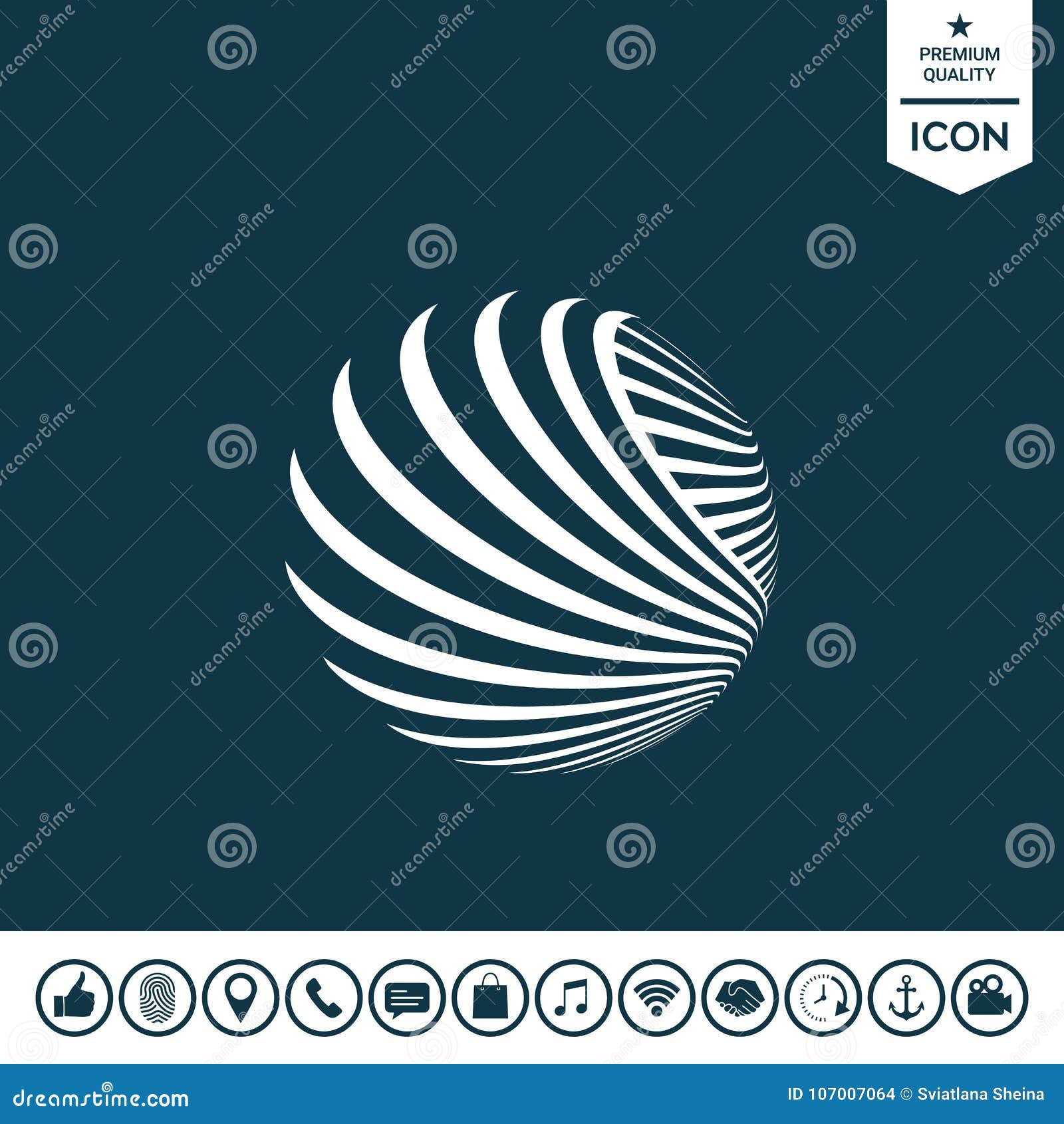 Logo design. Earth stock vector. Illustration of shape - 107007064
