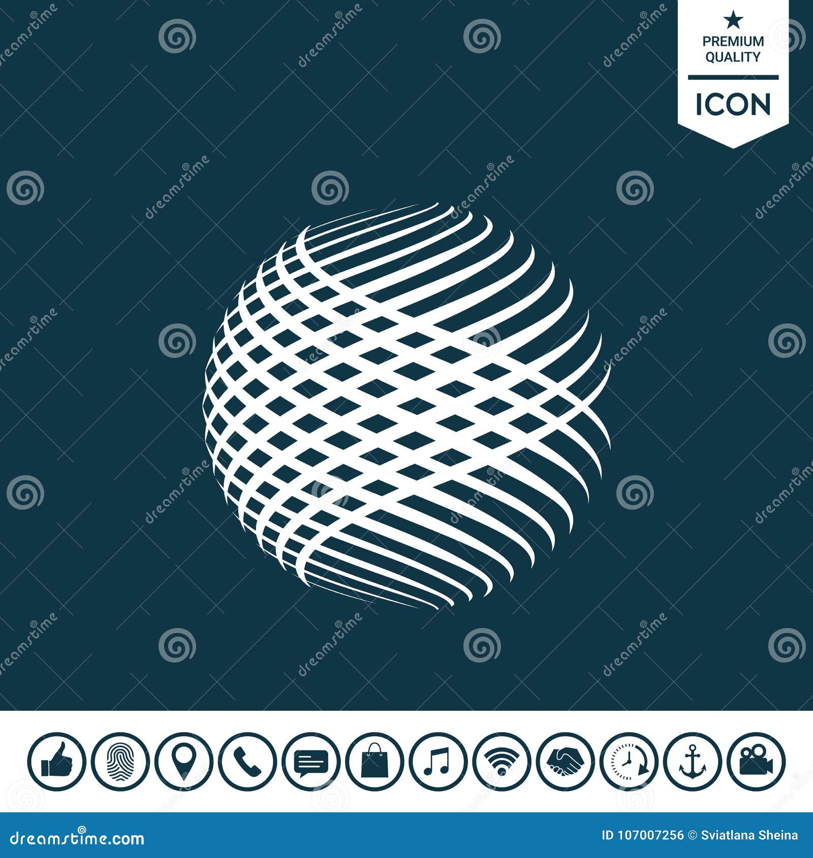 Logo design. Earth symbol stock vector. Illustration of business ...