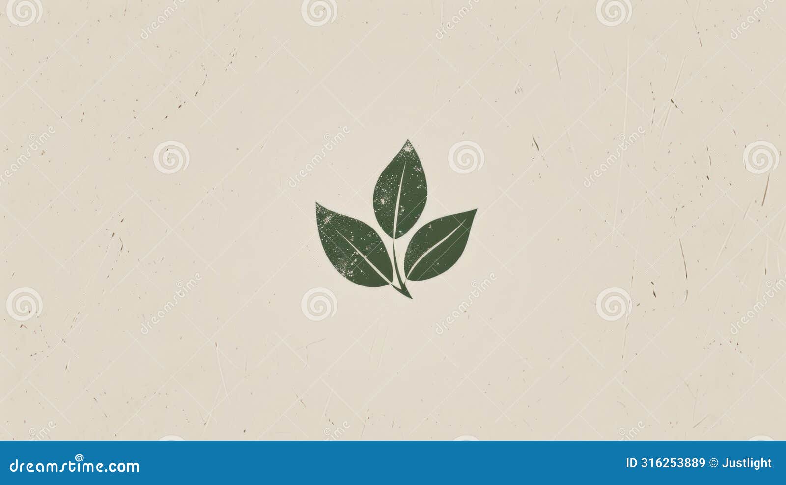 A Logo Design for a Ecofriendly Brand Using Leaf Textures To Represent ...
