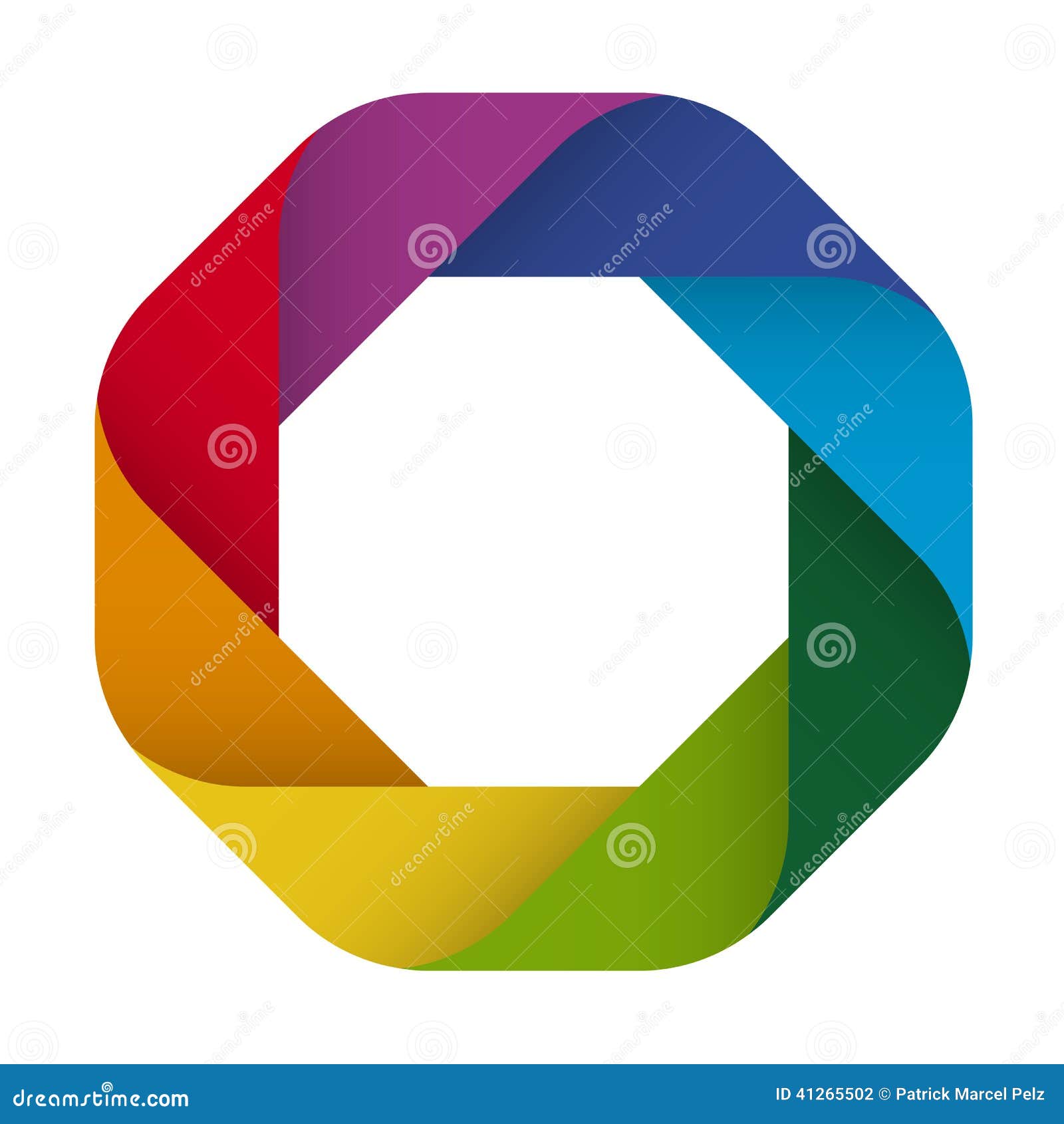 Logo Design in Eight Colors Stock Vector - Illustration of abstract ...
