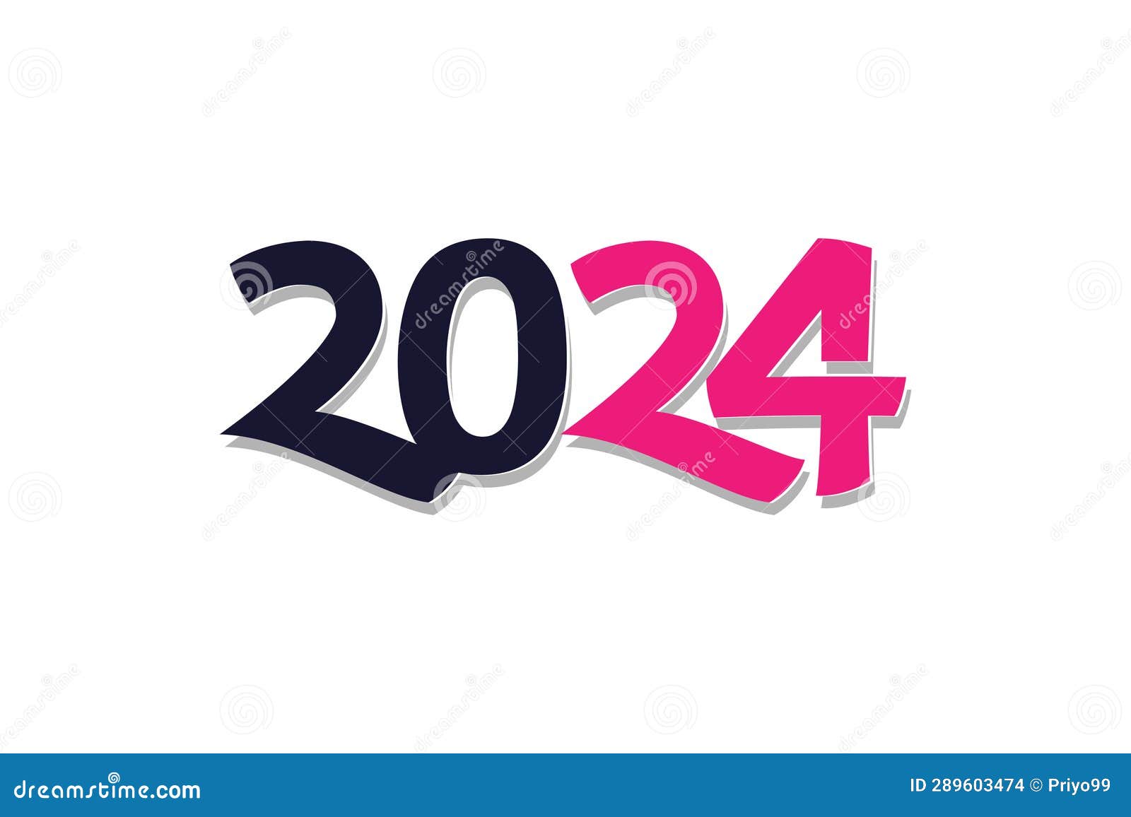 2024 Logo Design Element Vector with Creative Concept Stock Vector ...