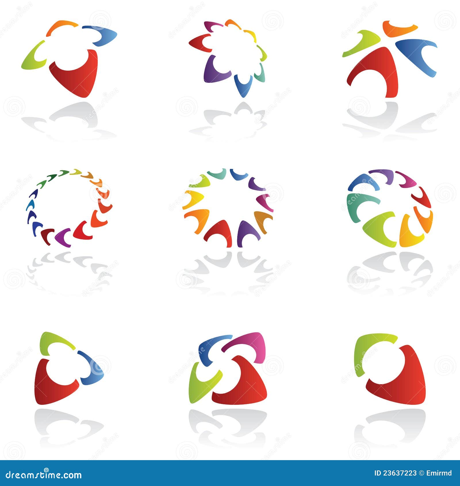 Logo design elements. stock illustration. Illustration of circle - 23637223