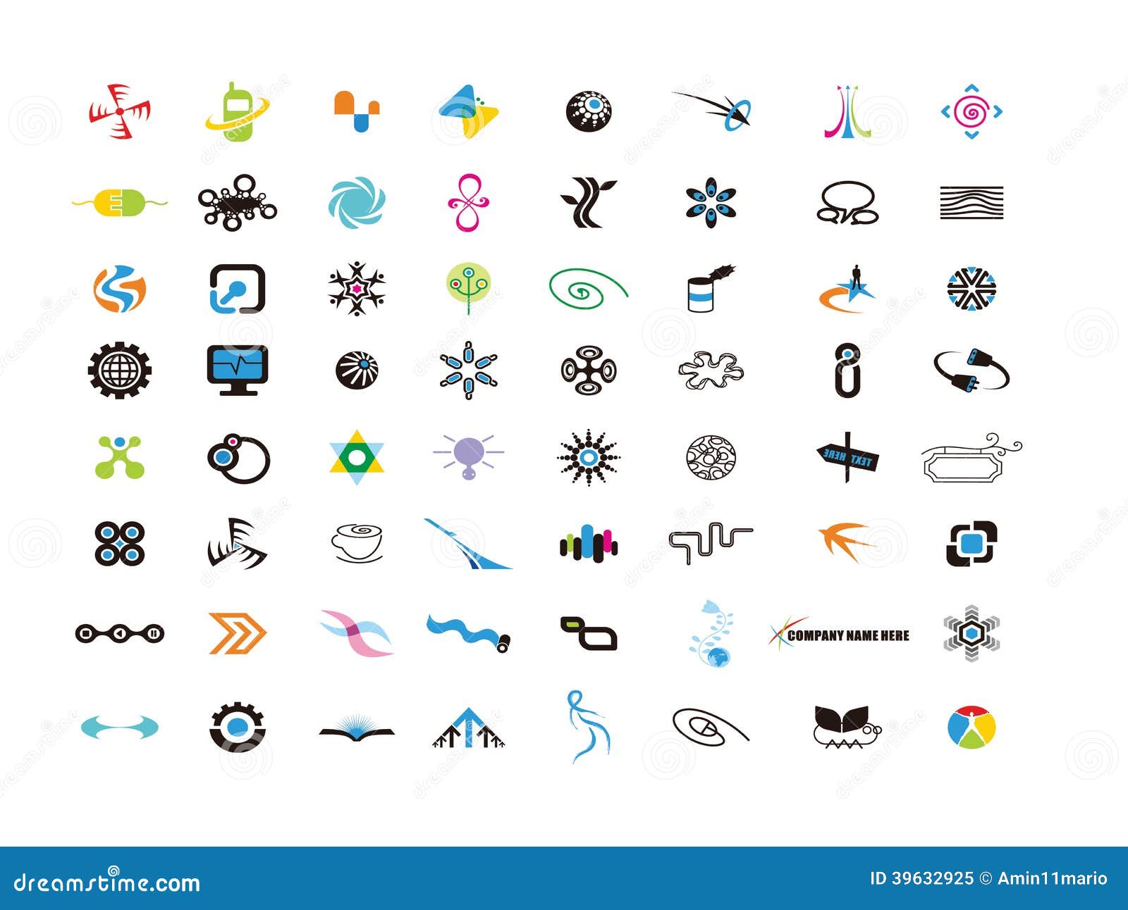 Logo Design Elements for Designer Stock Illustration - Illustration of ...