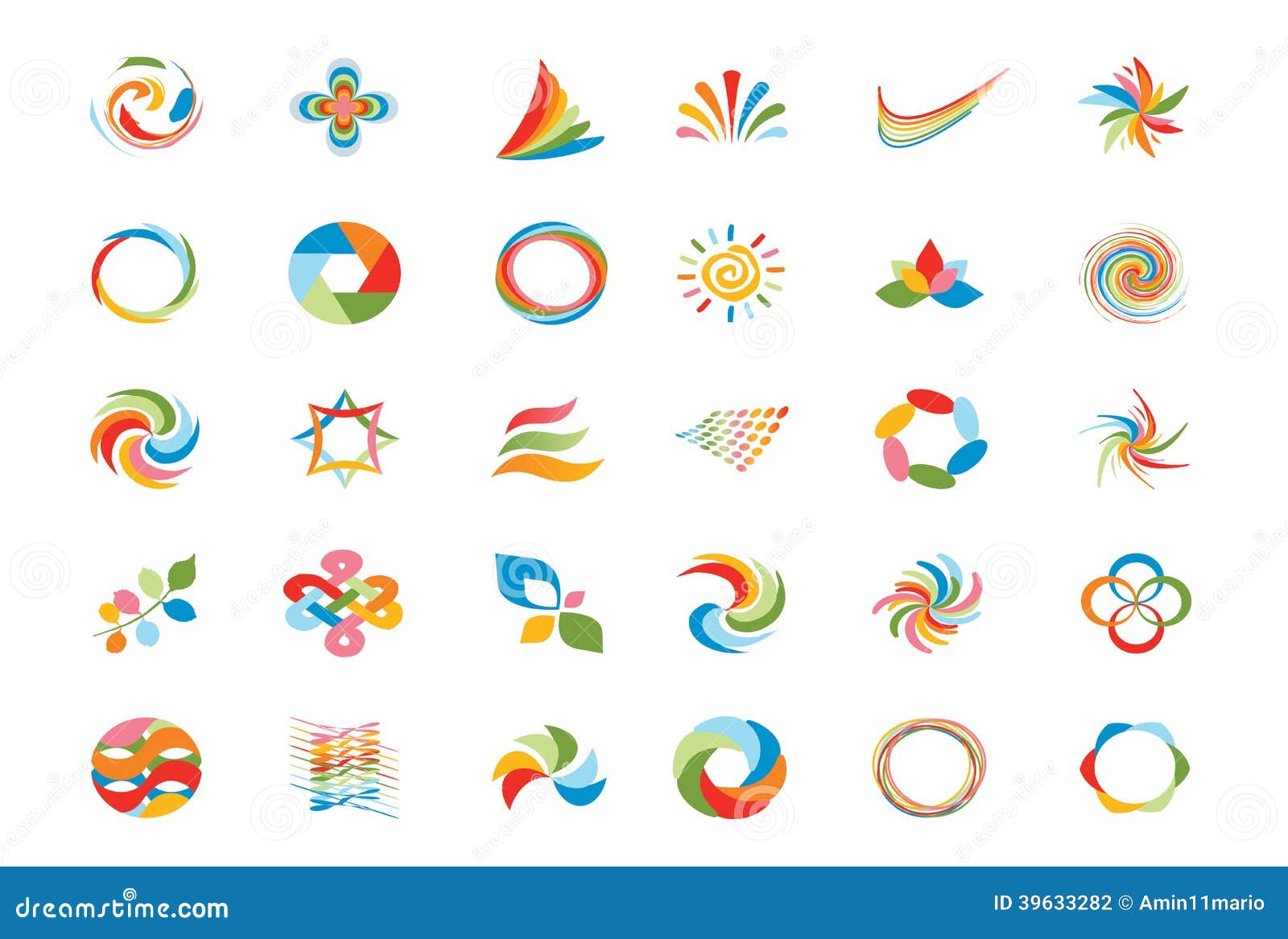 Logo Design Elements Set Illustration Stock Illustration - Illustration ...