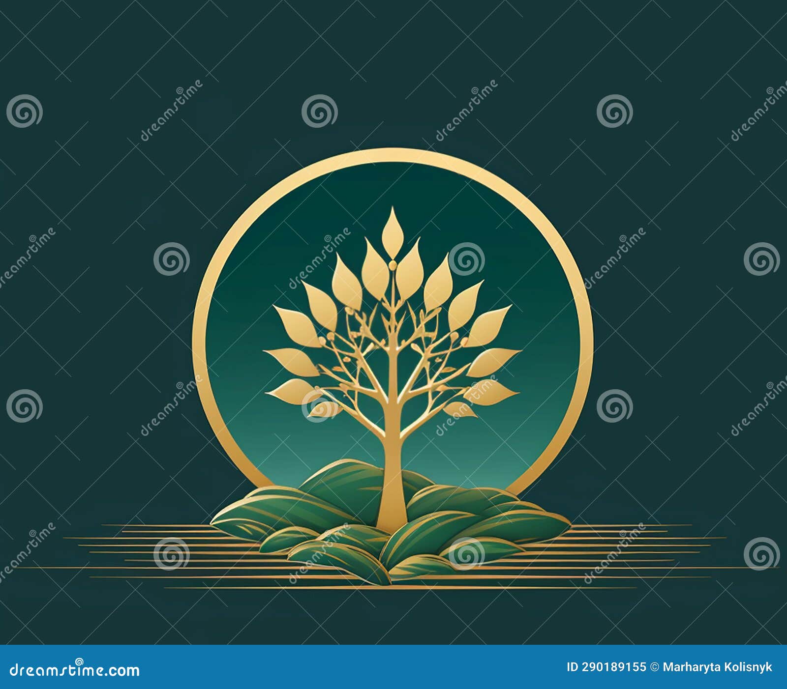 Logo Design Expressing the Concept of Nature Conservation 4 Stock ...