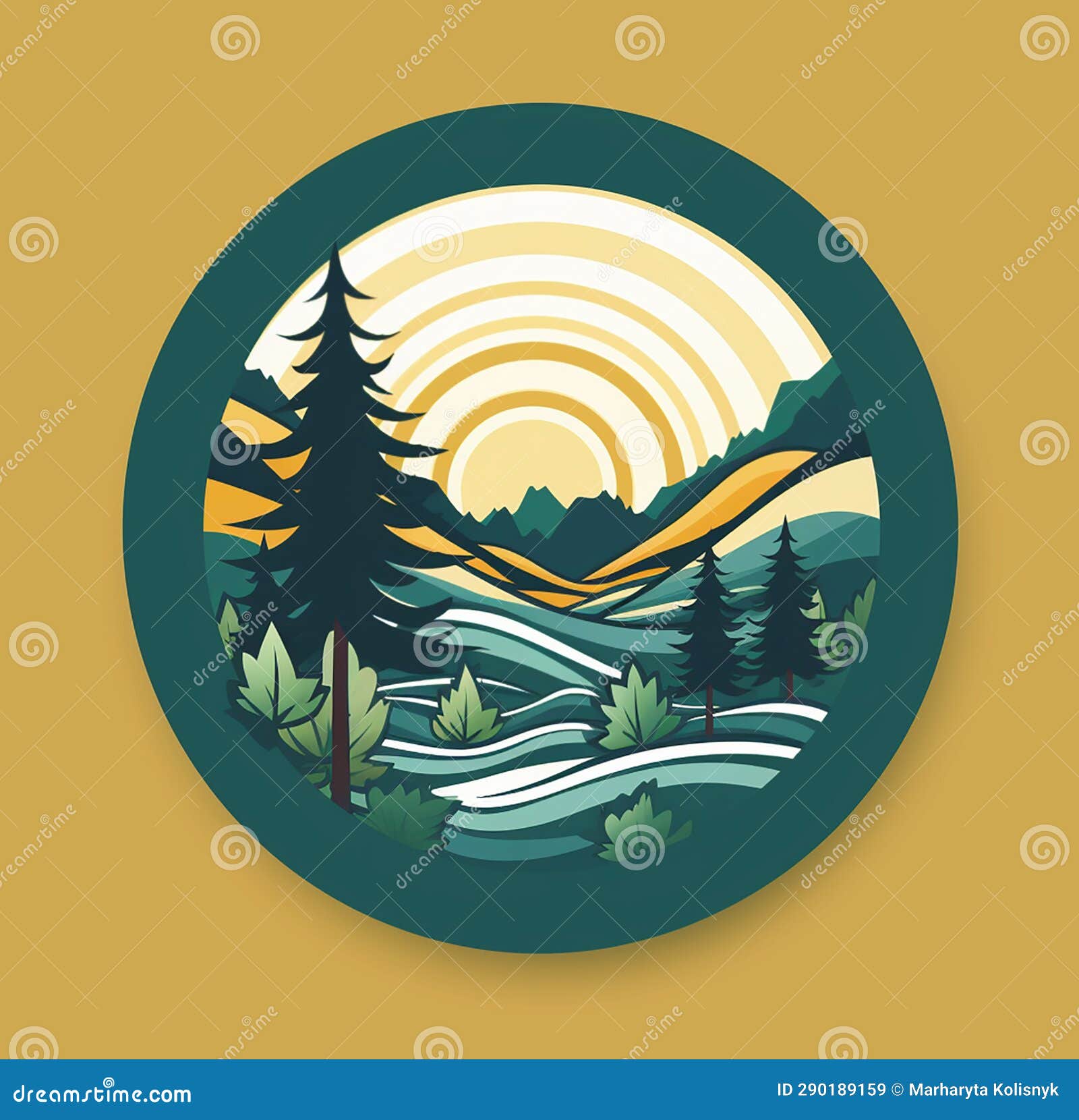 Logo Design Expressing the Concept of Nature Conservation 7 Stock ...