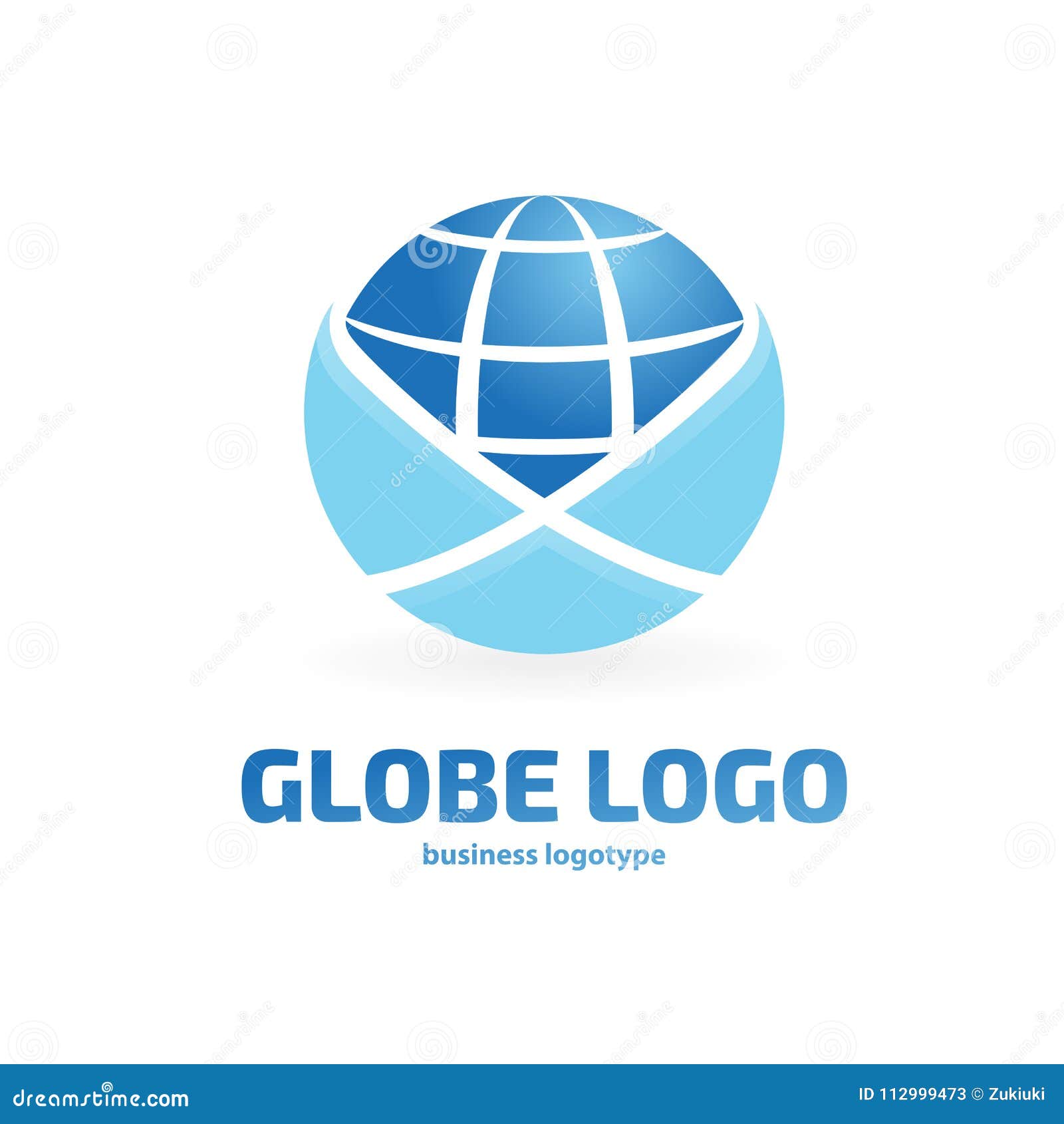Logo Design Globe Vector Template Stock Vector - Illustration of moon ...